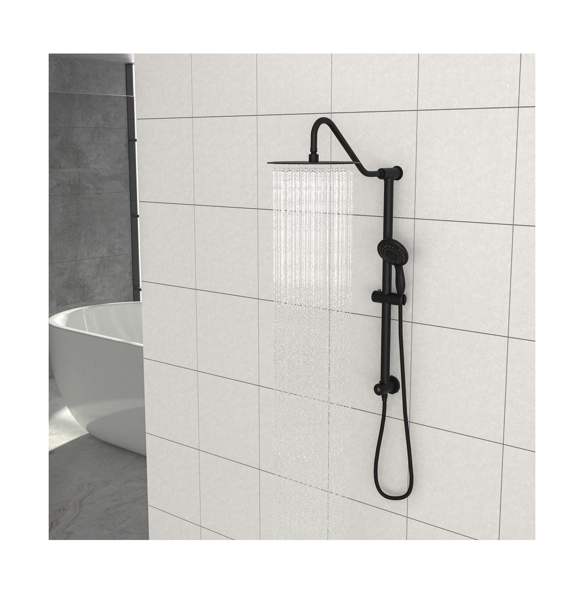 Click here for Rainsken 10 Inch Shower System with 5 Function Rai... prices