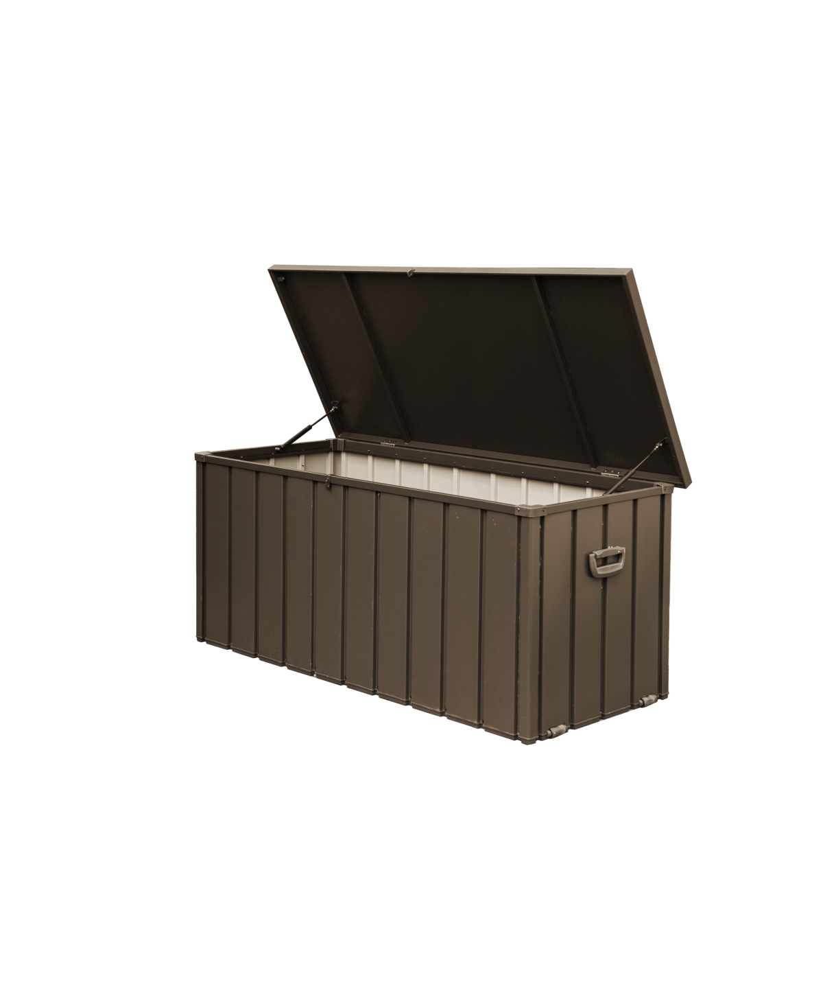 Click here for Clihome 120-Gallon Dark Brown Metal Deck Box - Bro... prices