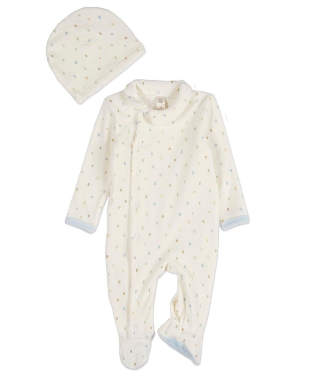 Click here for MeMoi 2 Piece Baby Boys Playful Dots Velour Footie... prices