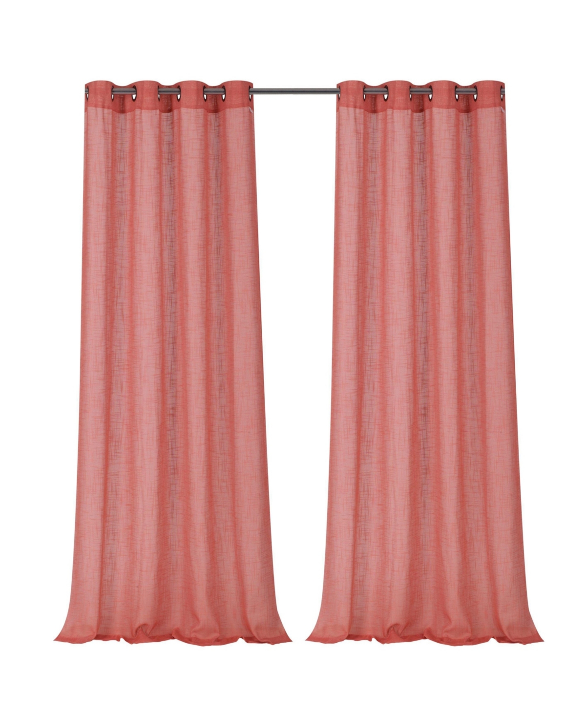 Click here for Kate Aurora 2 Pack Semi Sheer Linen Blend Grommet... prices