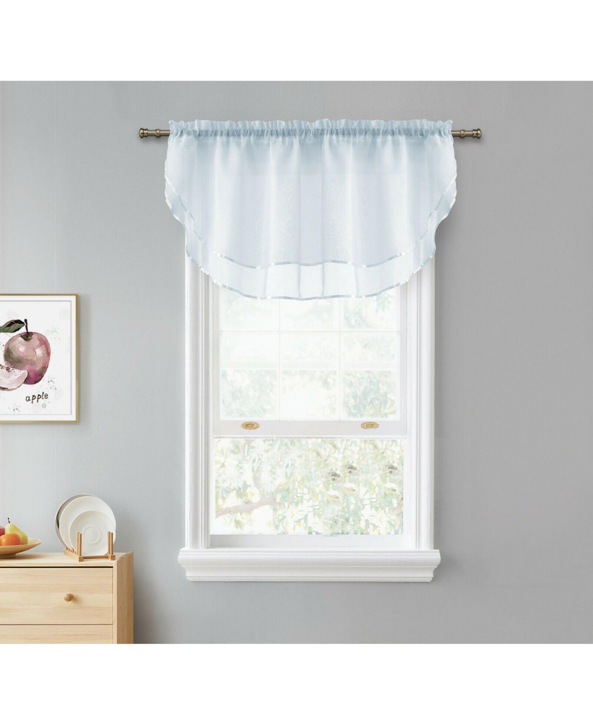 Click here for Kate Aurora Living Double Layered Sheer Rod Pocket... prices
