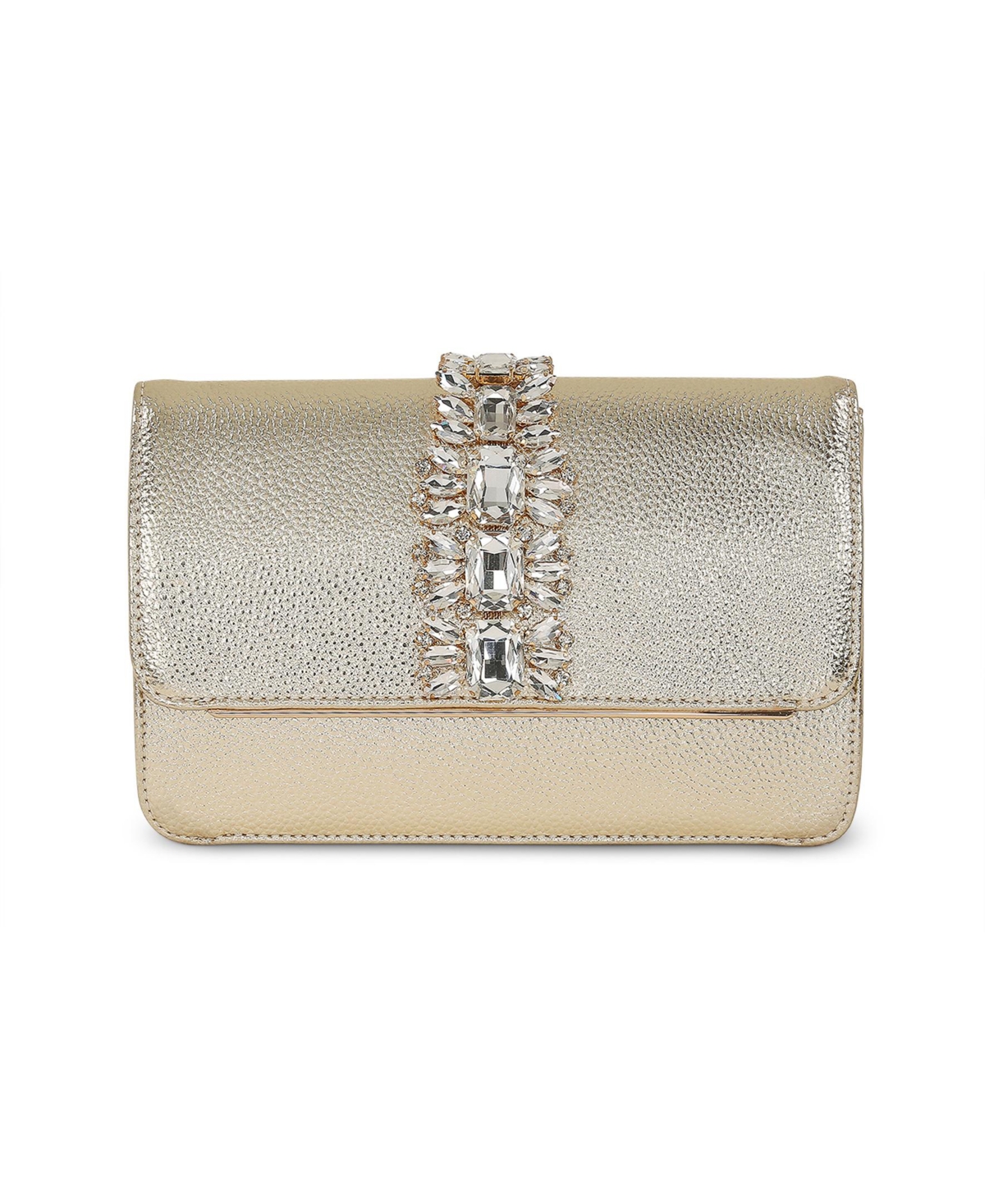 Click here for Jewel Badgley Mischka Womans Lux Faux Leather Enve... prices