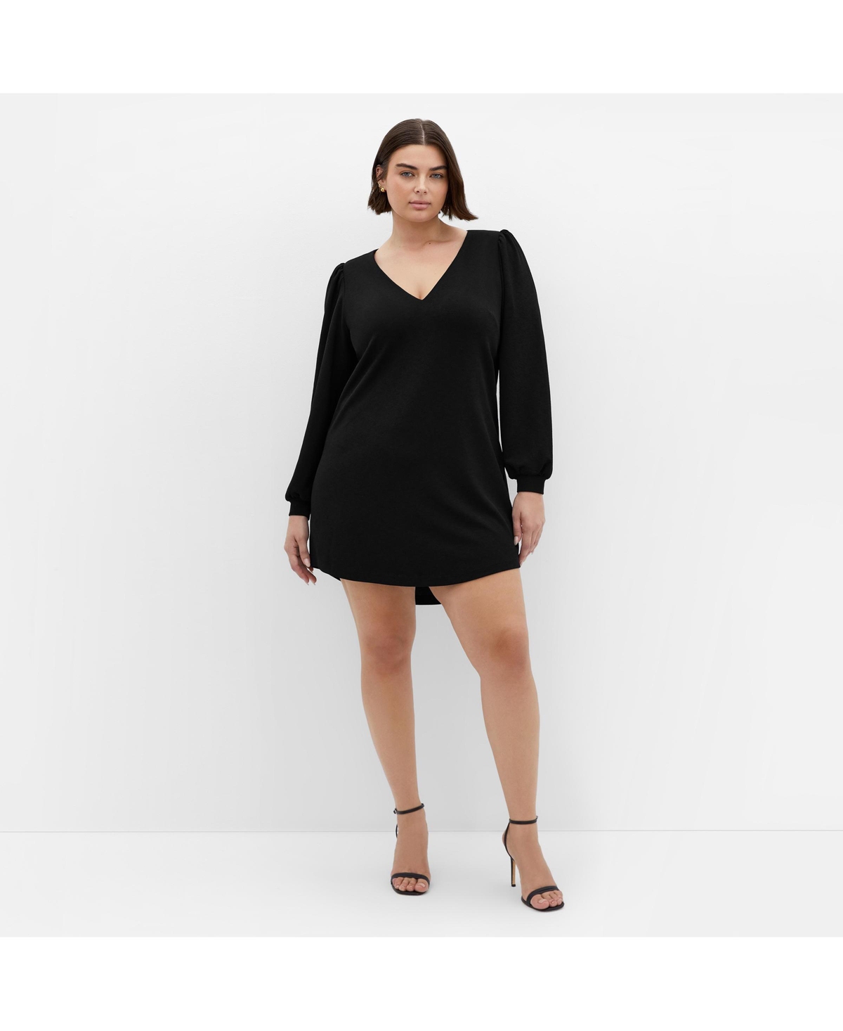 Click here for City Chic Plus Size Quiero Mini Dress - Black prices