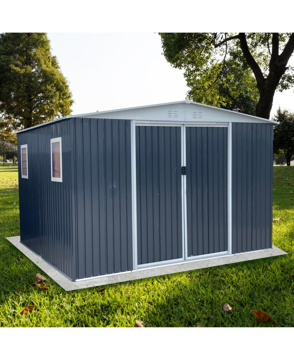 Click here for Streamdale 12x10 Apex-Roof Garden Shed with Window... prices