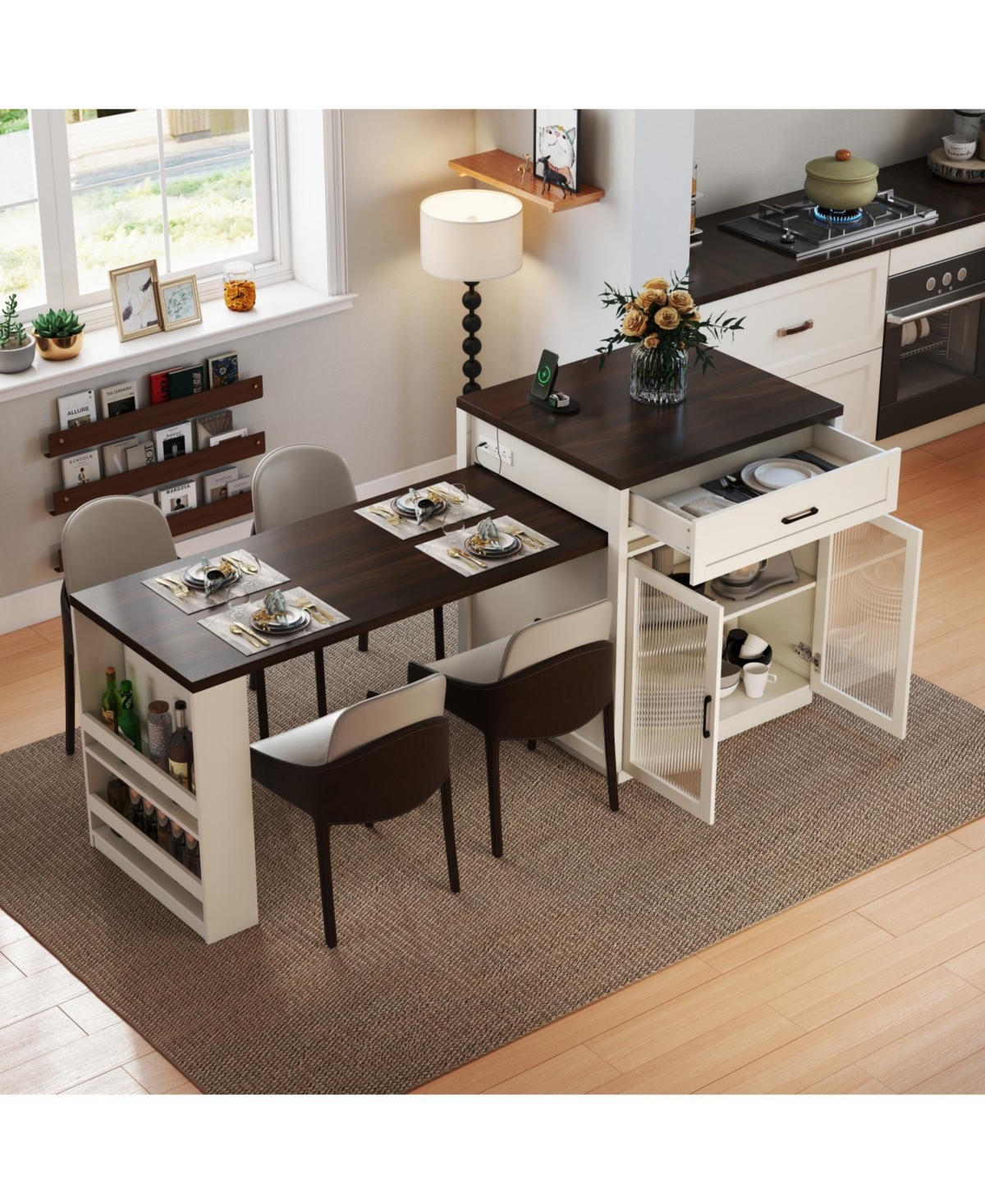 Click here for Streamdale Extendable Kitchen Island w/ Slide Out... prices