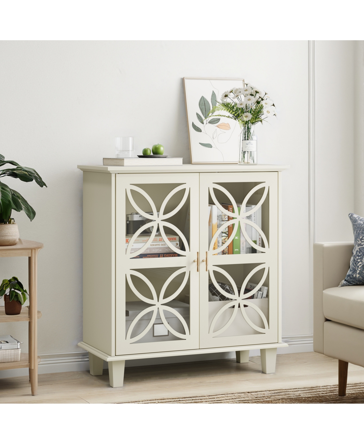 Click here for Streamdale Furniture Cream Sideboard Buffet Cabine... prices