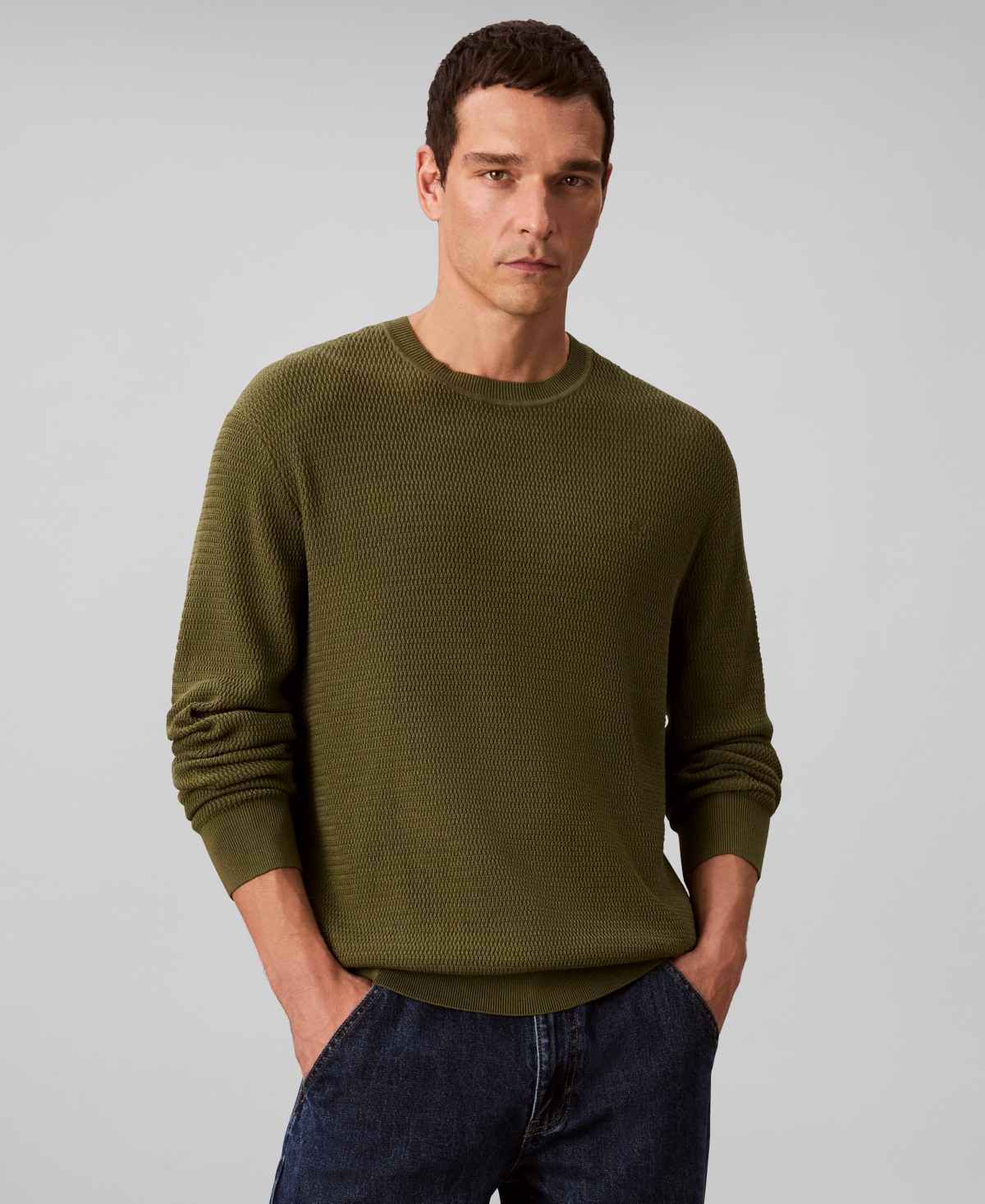 Click here for Calvin Klein Mens Classic Crewneck Sweater - Kale... prices