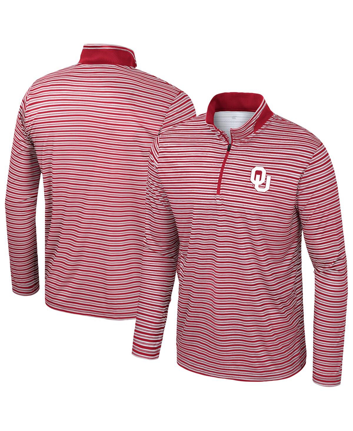 Click here for Colosseum Mens Crimson Oklahoma Sooners Striped Qu... prices