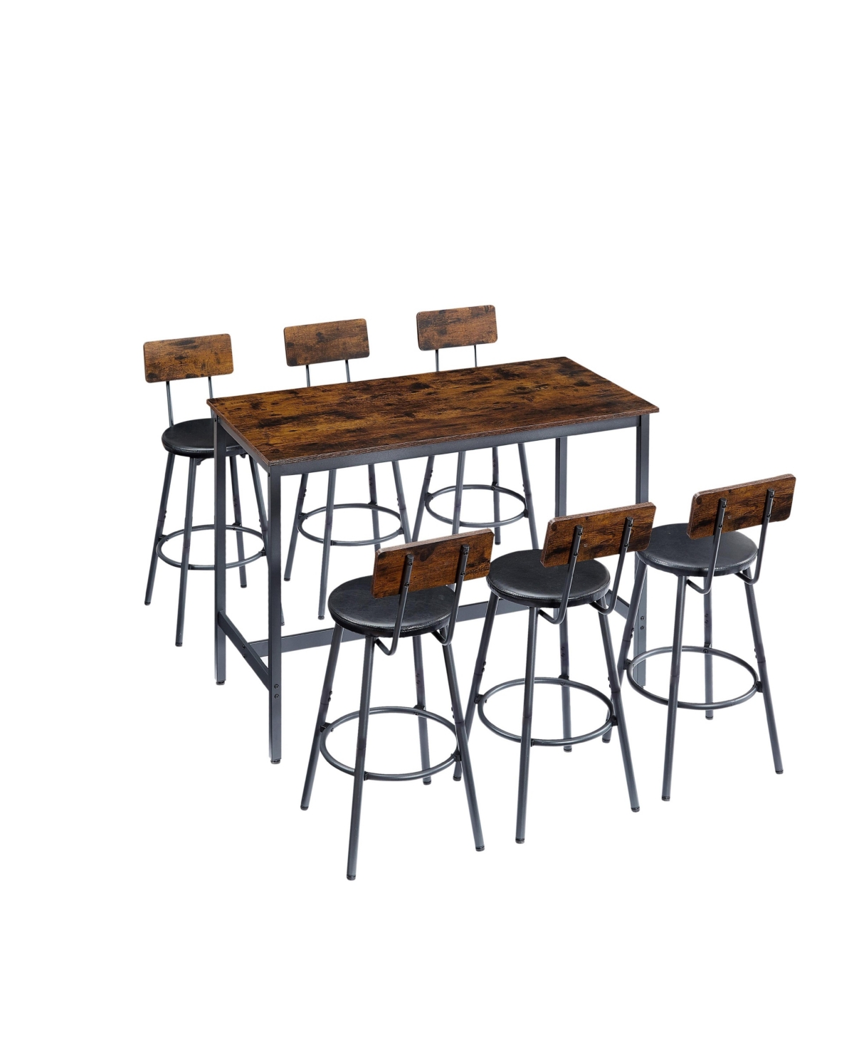 Click here for Casainc 7 Piece Pub Dining Table Set with 6 Uphols... prices