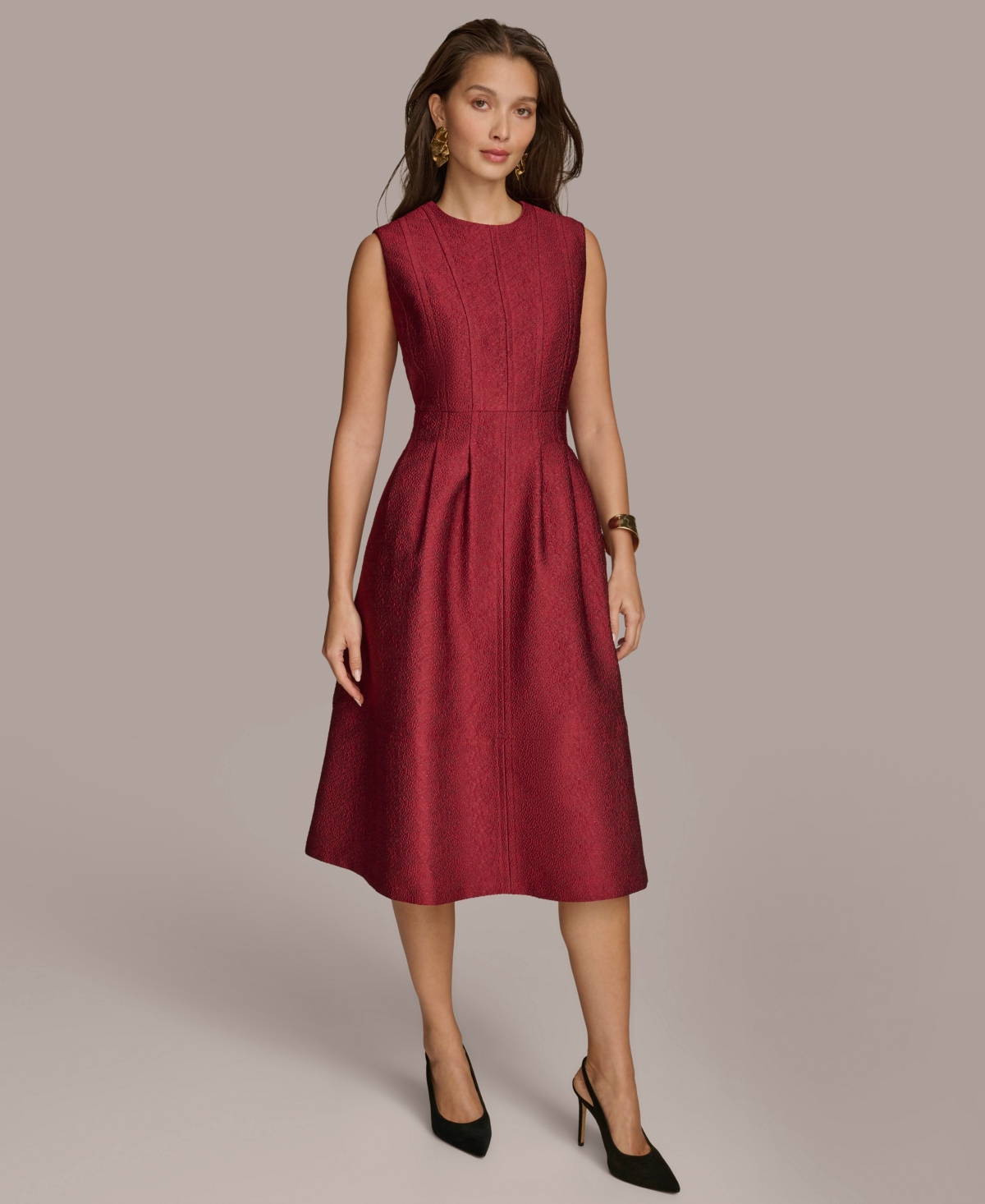 Click here for Donna Karan New York Womens Jacquard Solid Fit and... prices