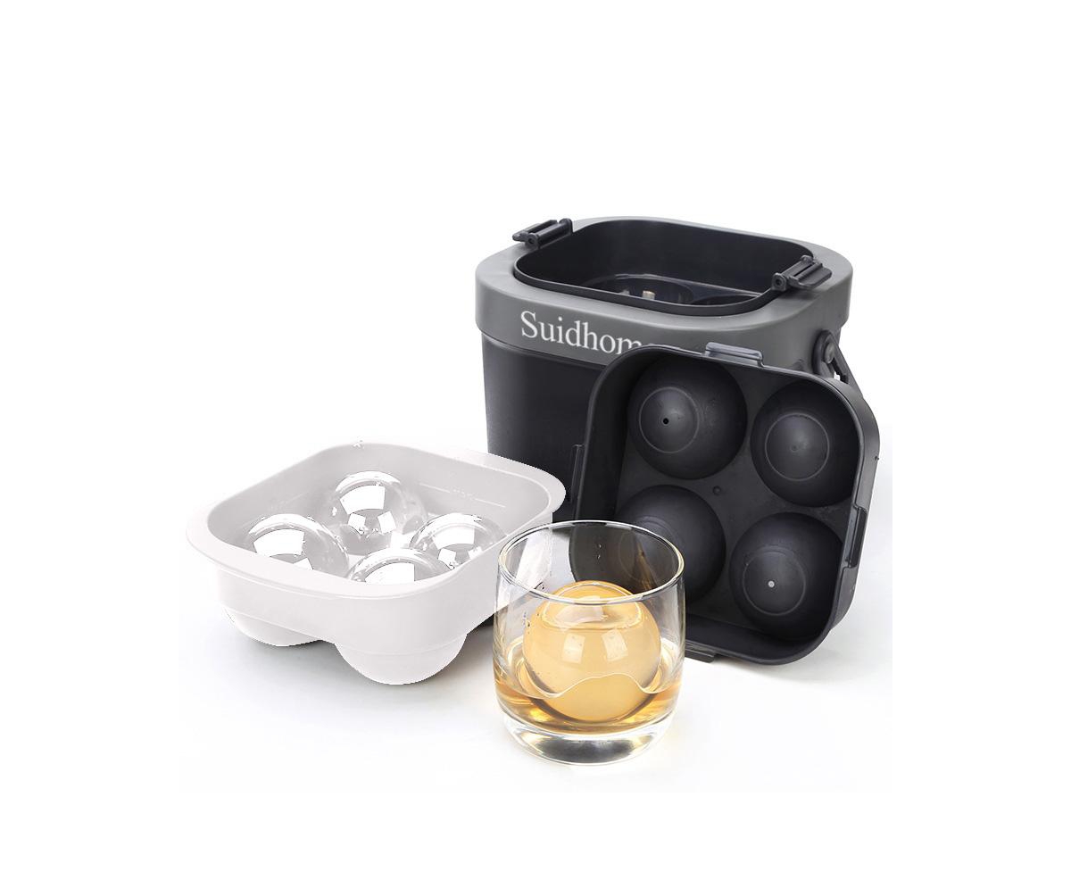 Click here for 4 Silicone Sphere Ice Mold Tray Ice Ball Maker wit... prices