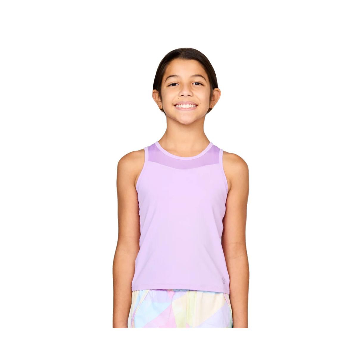 Click here for Sofibella Uv Racerback Girls Lavender Tennis Tank... prices