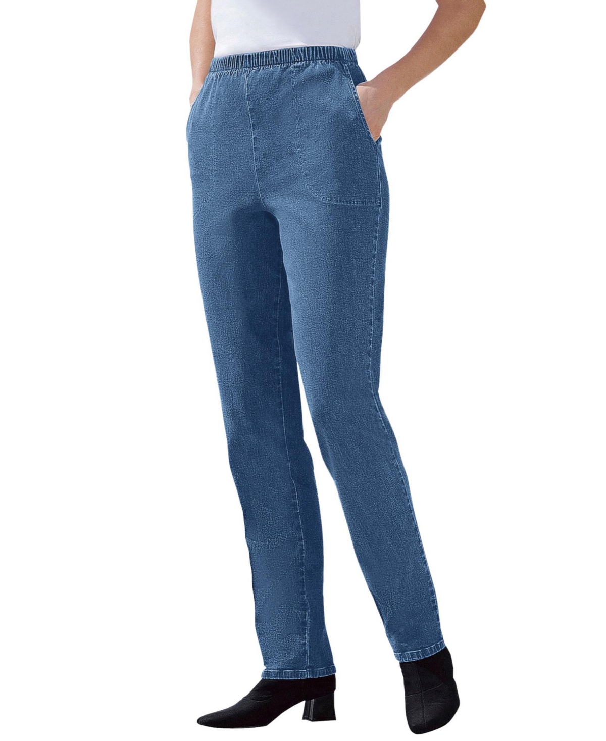 Click here for Woman Within Womens Within Tall Straight Leg Finel... prices