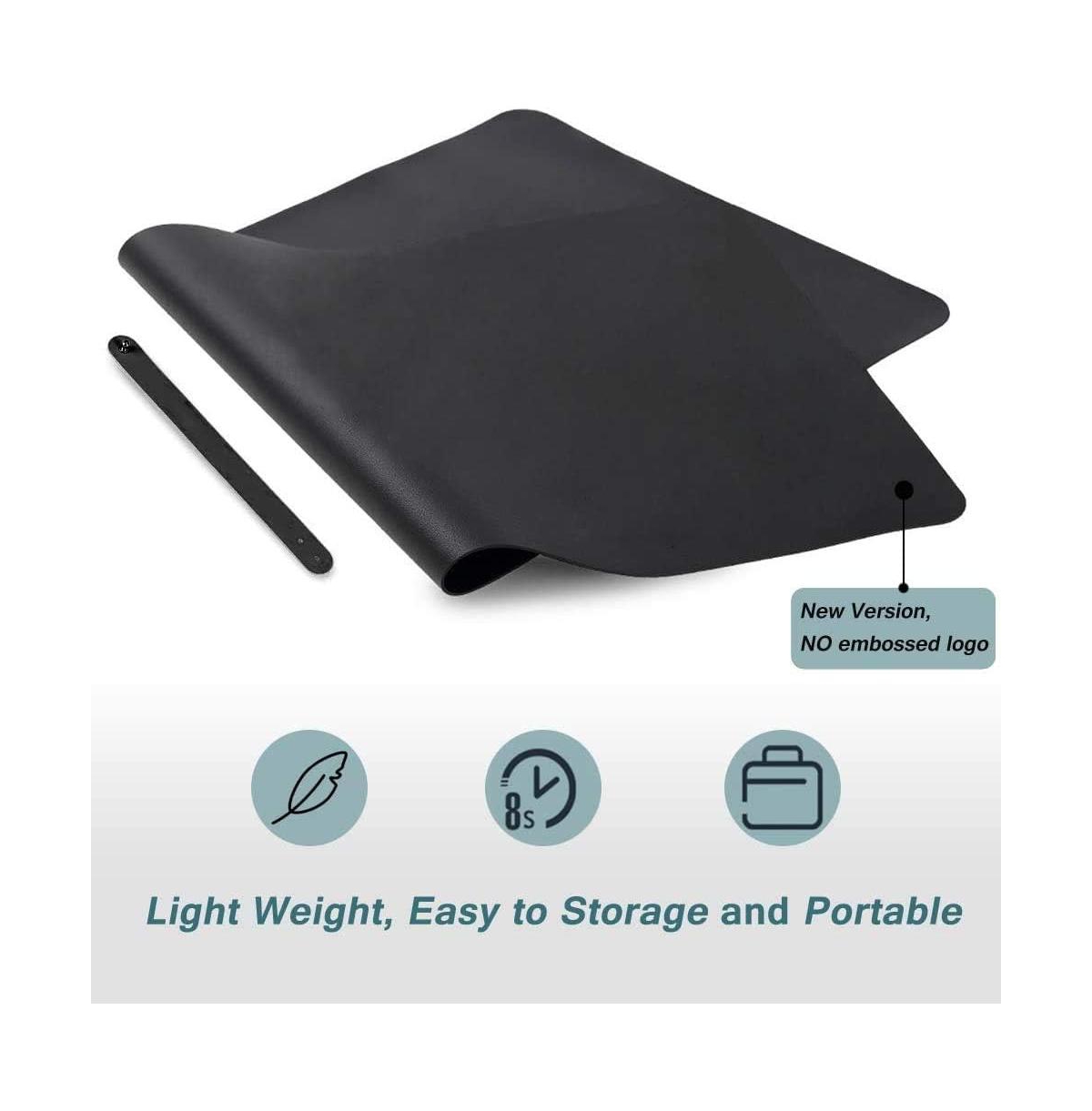Click here for Bubm Pure Black Pu Leather Desk Mat - 31.4”... prices