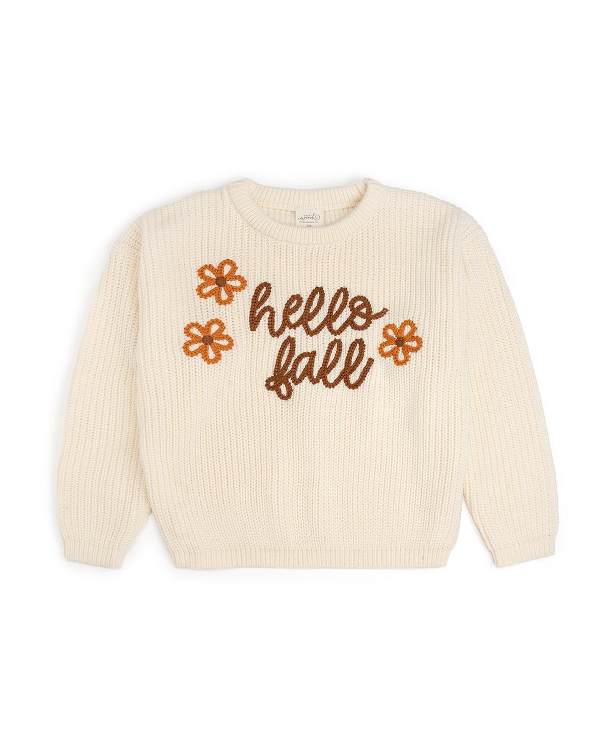 Click here for Sweet Wink Little and Big Girls Hello Fall Knit Sw... prices