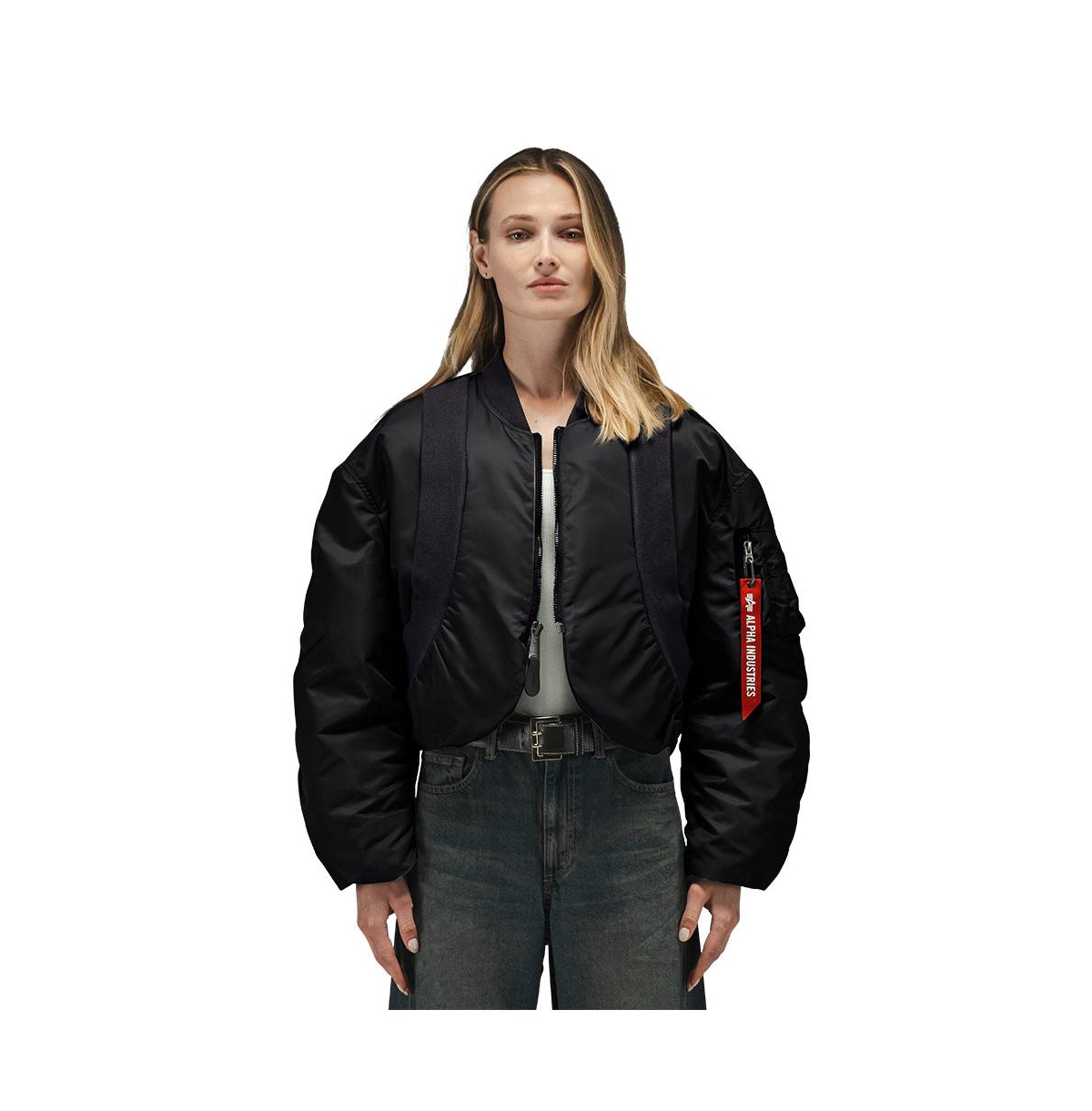 Click here for Alpha Industries Womens Knit Rib Ma-1 Flight Jacke... prices