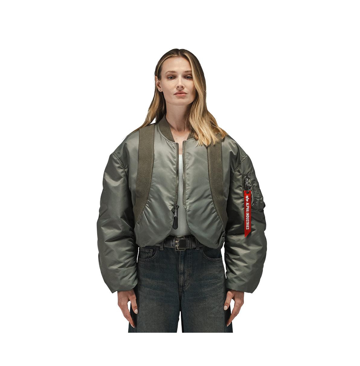 Click here for Alpha Industries Womens Knit Rib Ma-1 Flight Jacke... prices