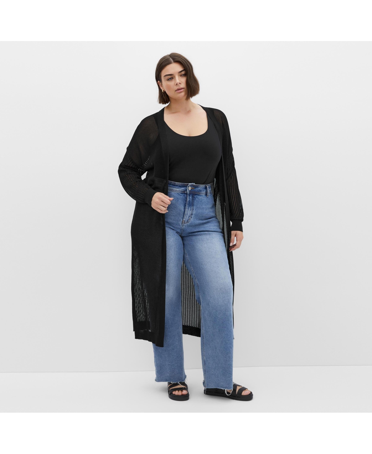 City Chic Plus Size Gigi Cardigan - Black