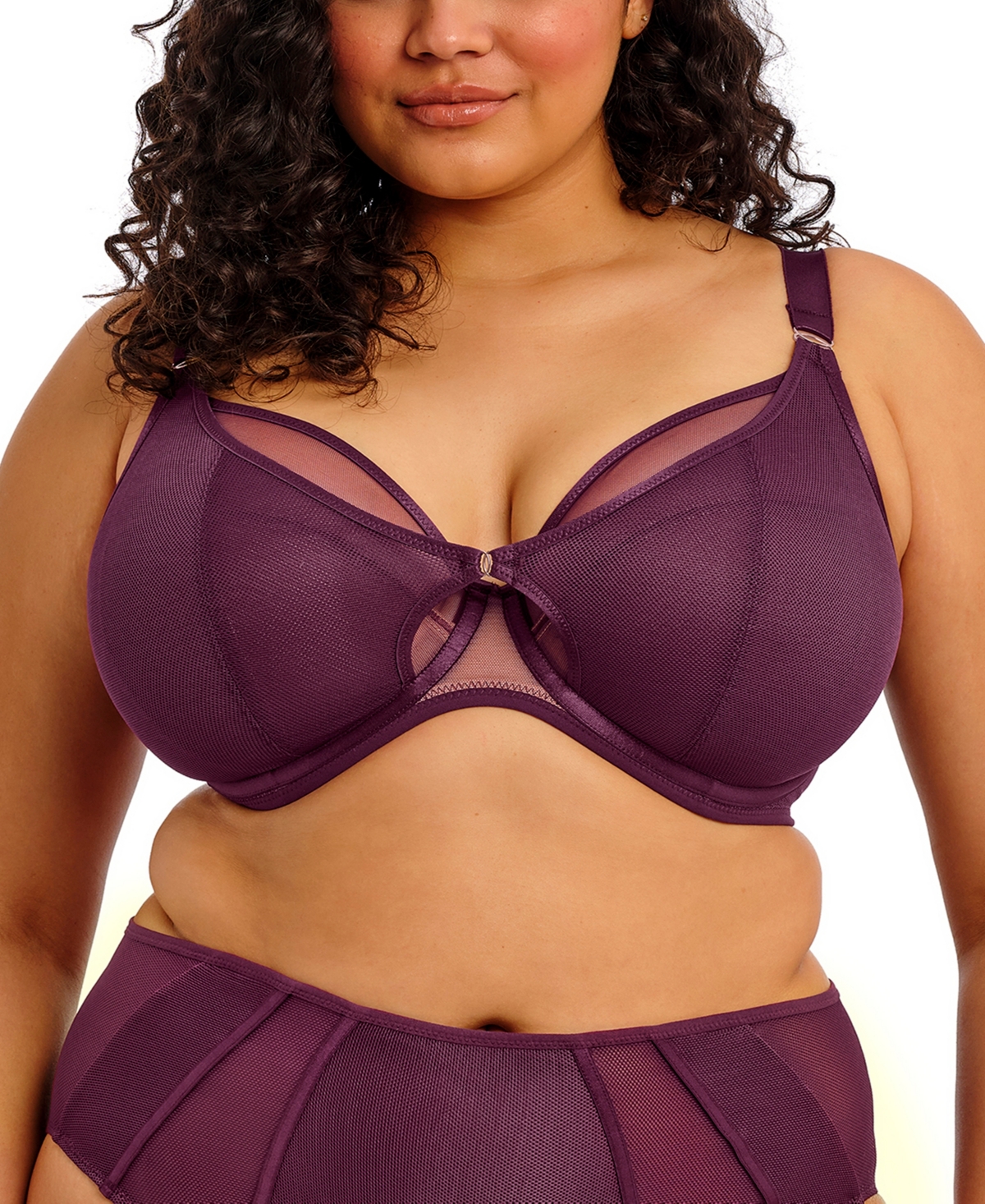 Click here for Elomi Plus Size Kintai Underwire Plunge Bra  EL301... prices
