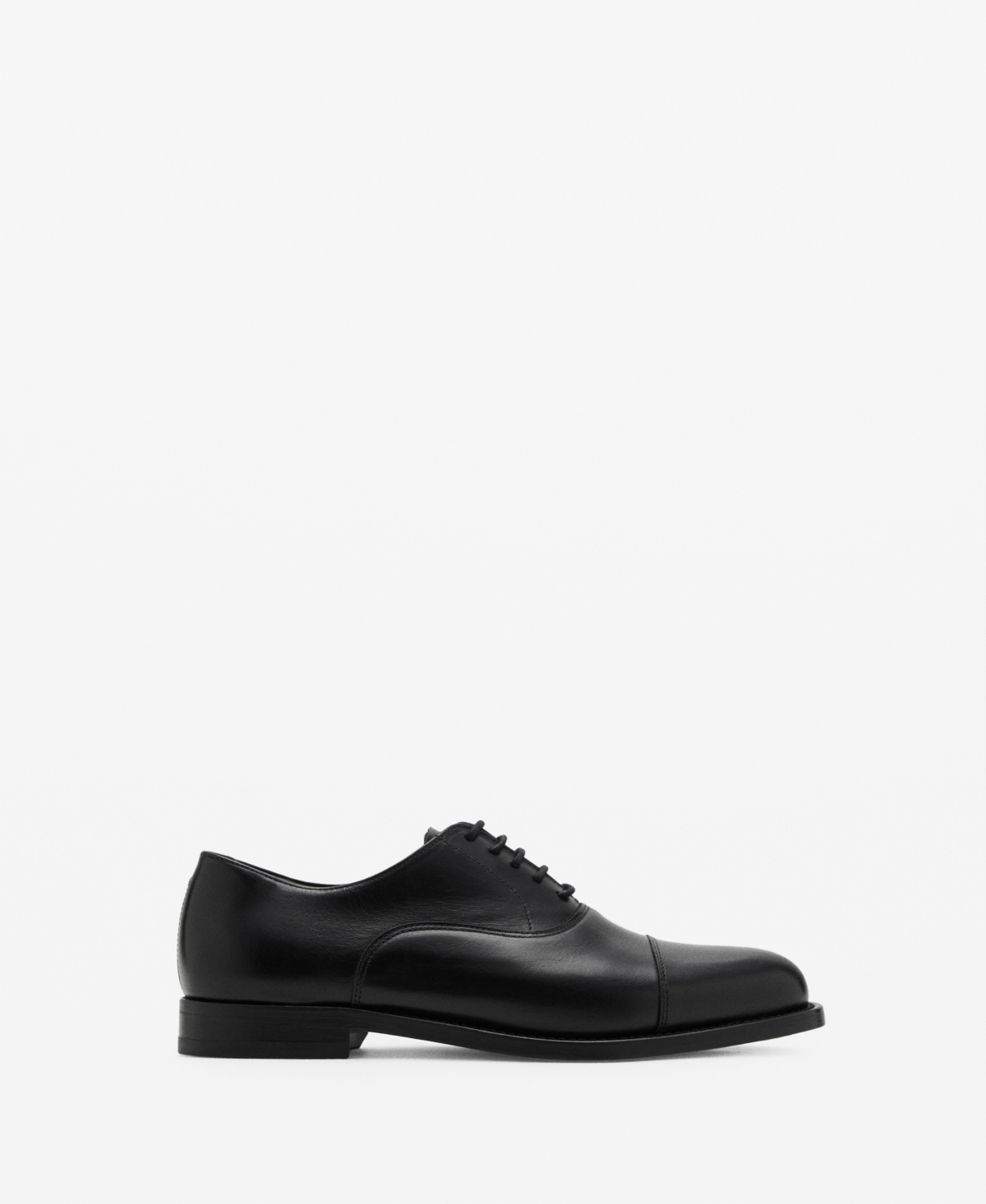 Click here for Mango Mens Oxford Style Leather Shoes - Black prices