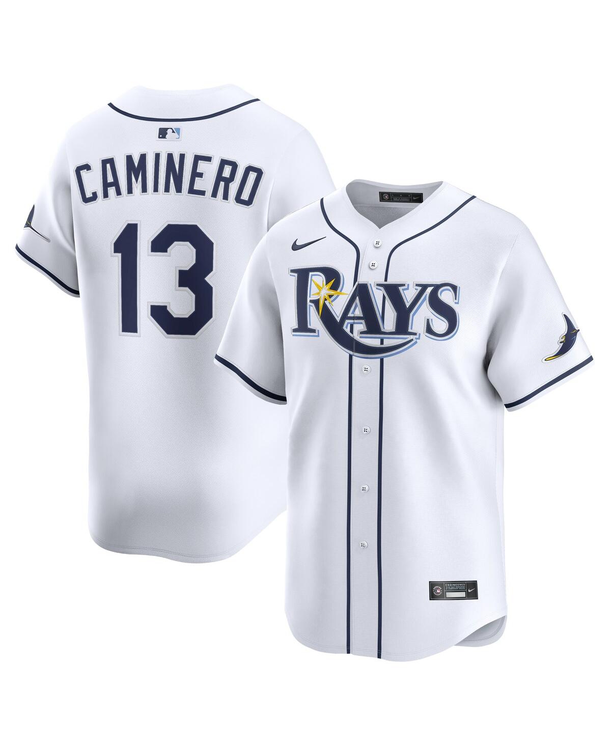 Click here for Nike Mens Junior Caminero White Tampa Bay Rays Hom... prices