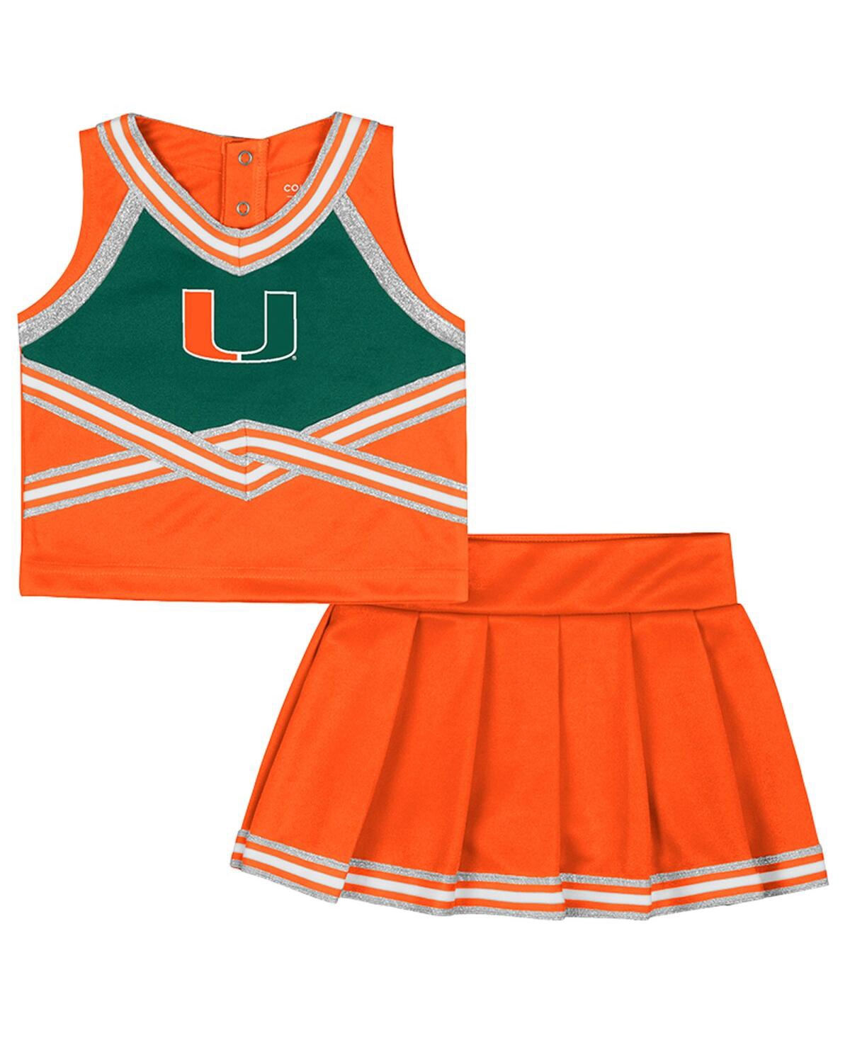 Click here for Colosseum Girls Toddler 2-Piece Orange Miami Hurri... prices