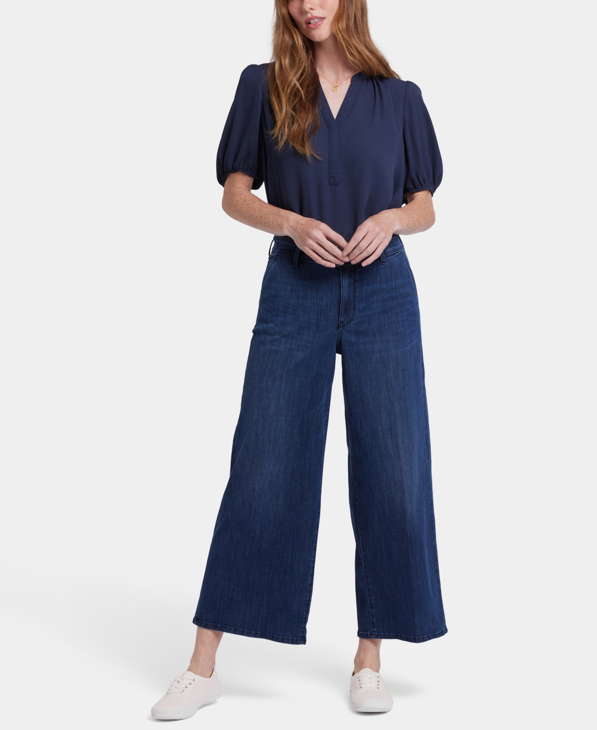 Click here for Nydj Womens Mona Wide Leg Trouser Ankle Jeans - Ib... prices