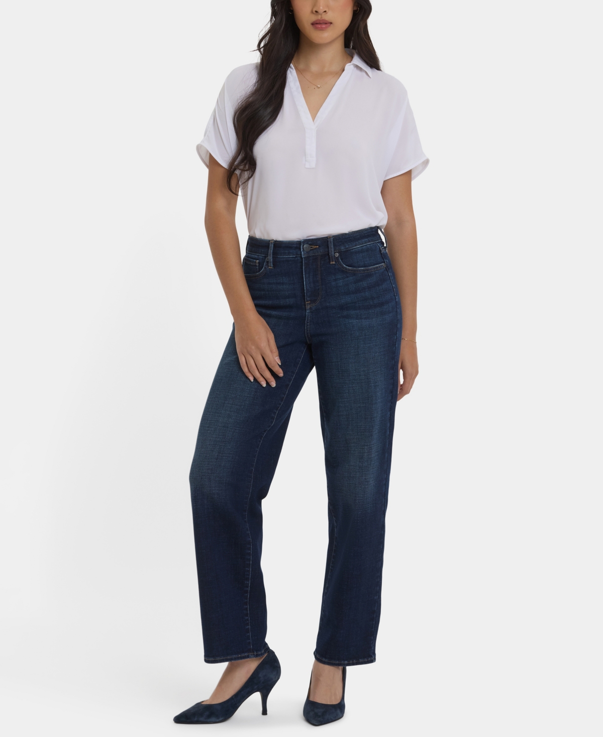 Click here for Nydj Womens Jemma Barrel Jeans - Night Skies prices