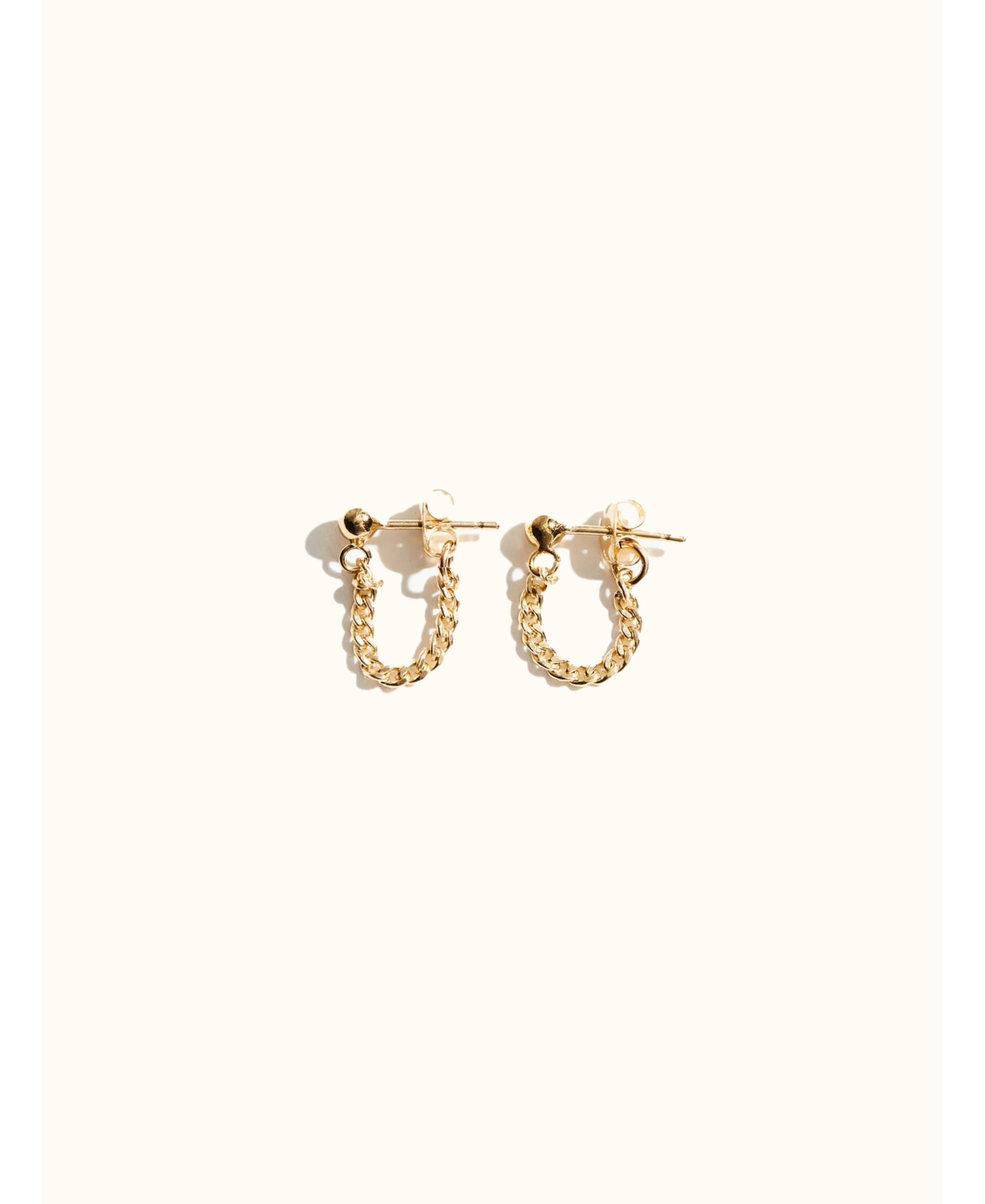 Click here for Able Curb Chain Earrings  14k Gold-Filled - 14k go... prices