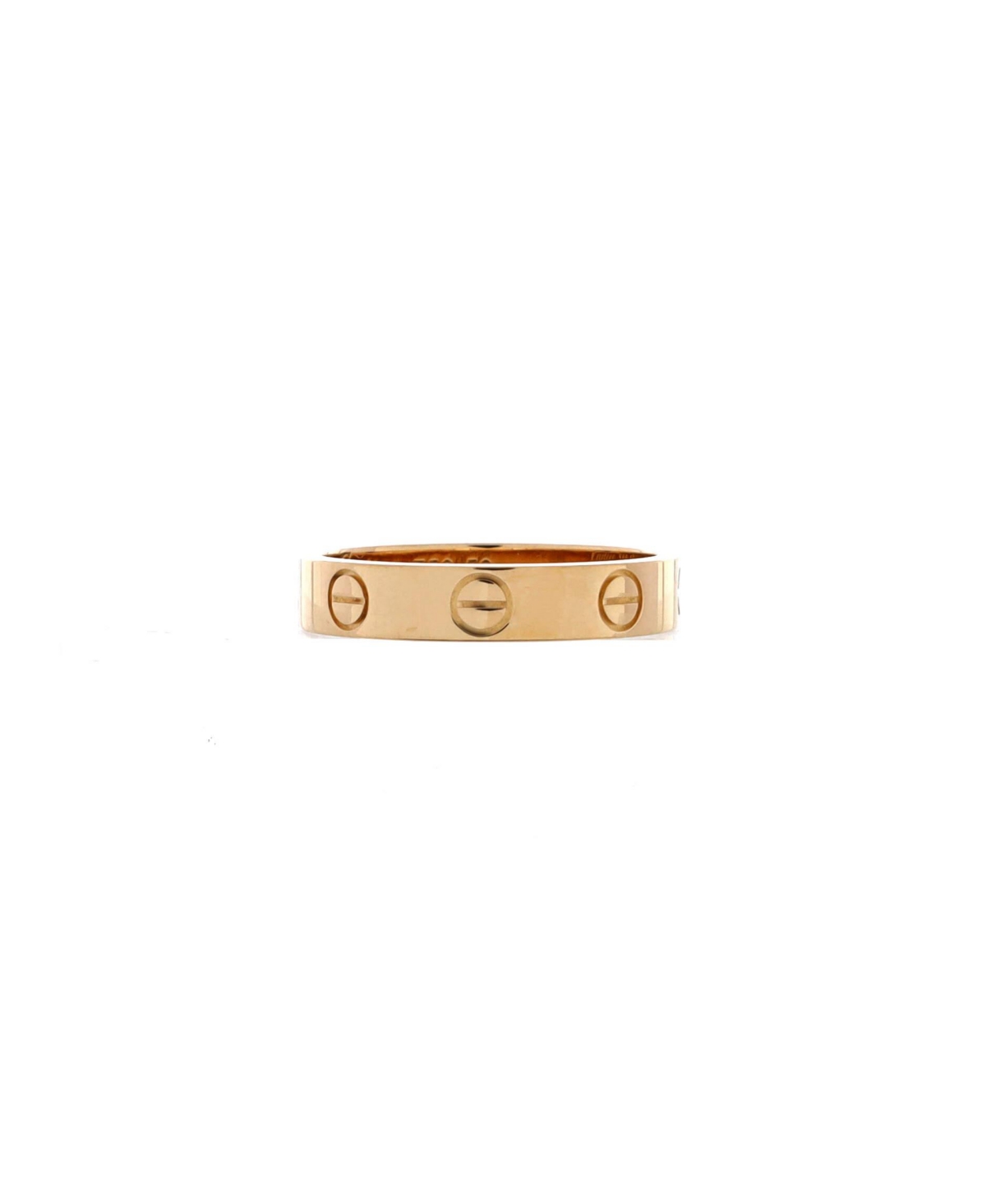 Click here for Pre-Owned Cartier Love Wedding Band Ring - 18k yel... prices
