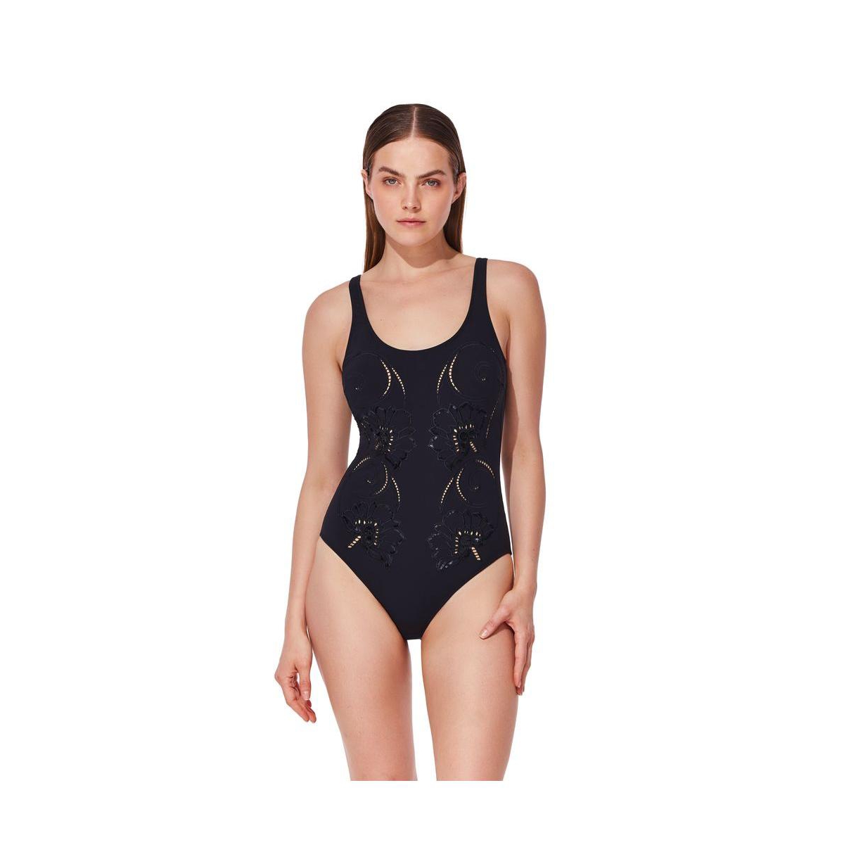 Click here for Gottex Womens Hokkaido Scoop Neck One Piece - Blac... prices