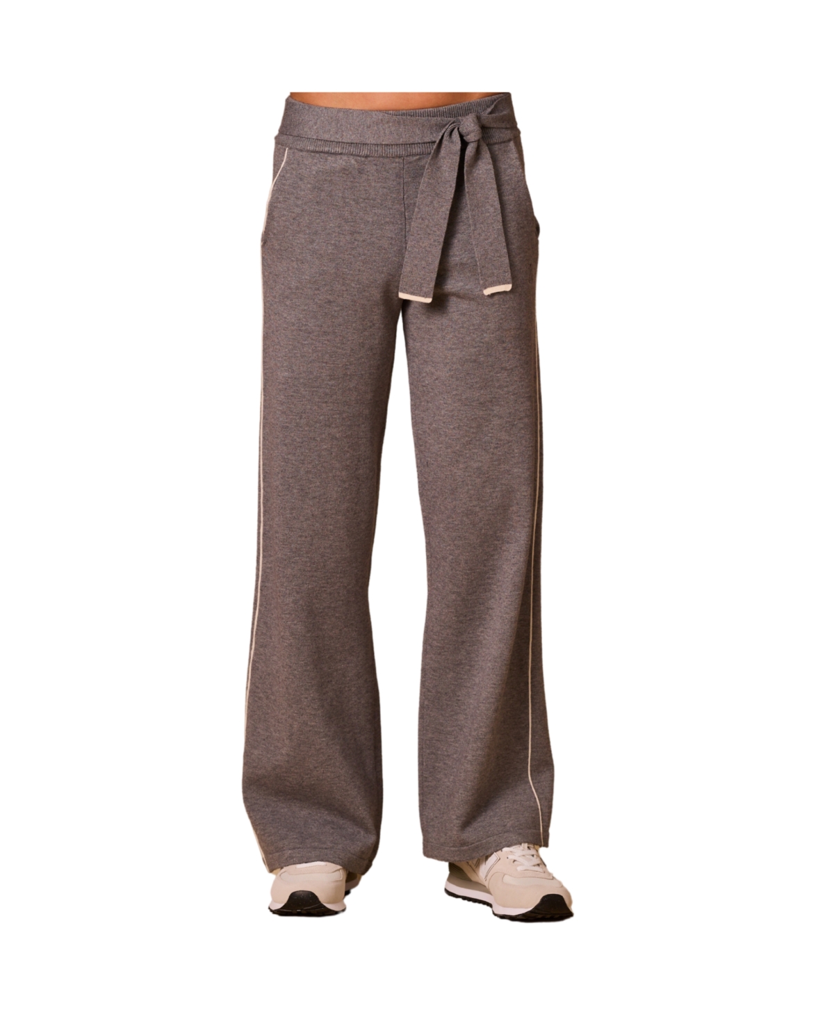 Click here for Alala Adult Women Framed Knit Pant - Grey  creme prices