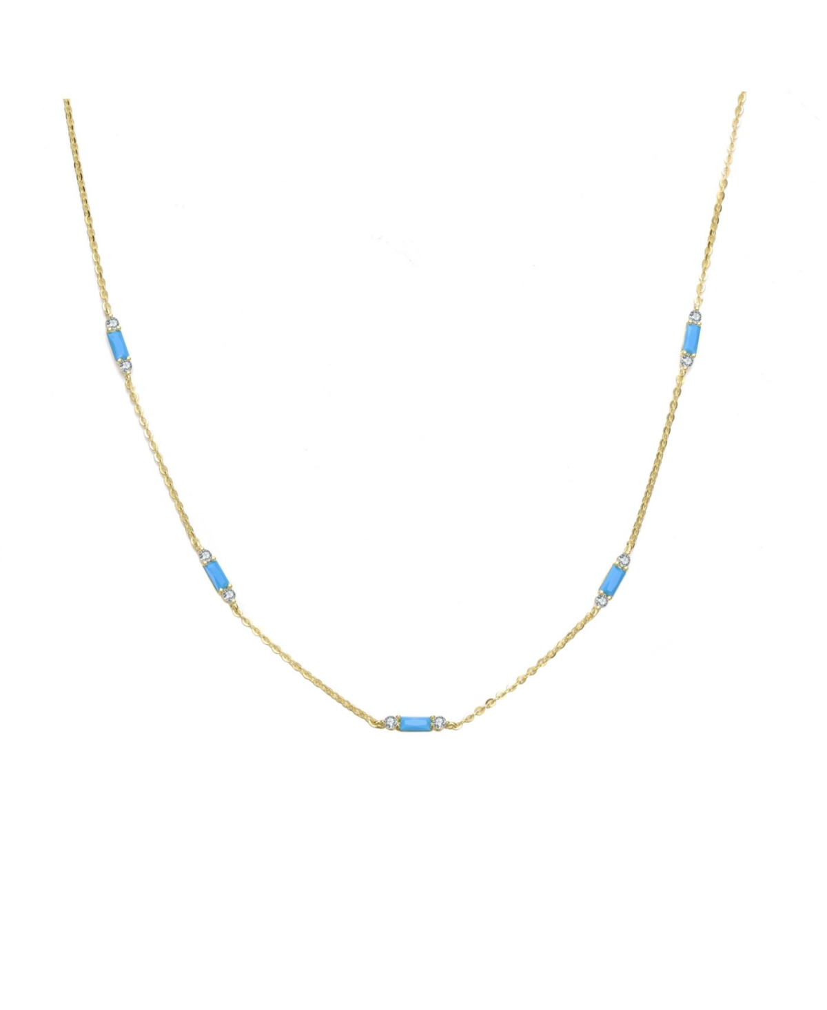 Click here for Rachel Glauber 14K Gold Plated with Blue & Clear C... prices