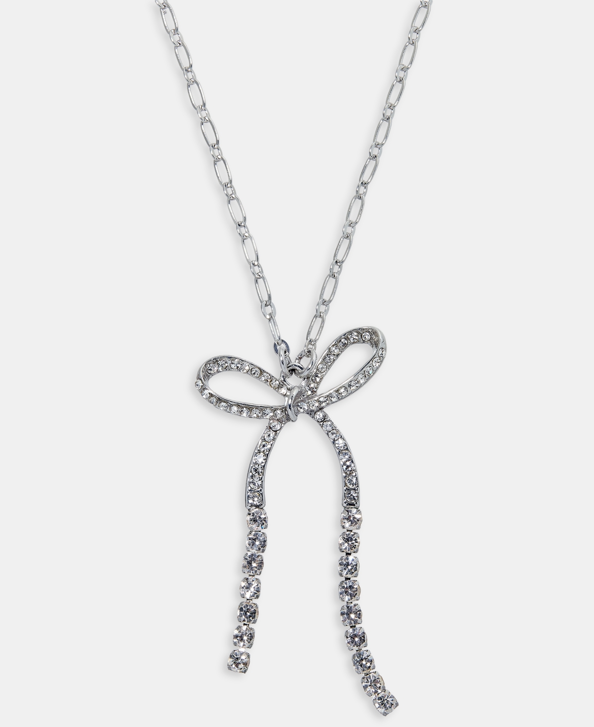 Click here for On 34th Crystal Bow Pendant Necklace  22 + 2 exten... prices