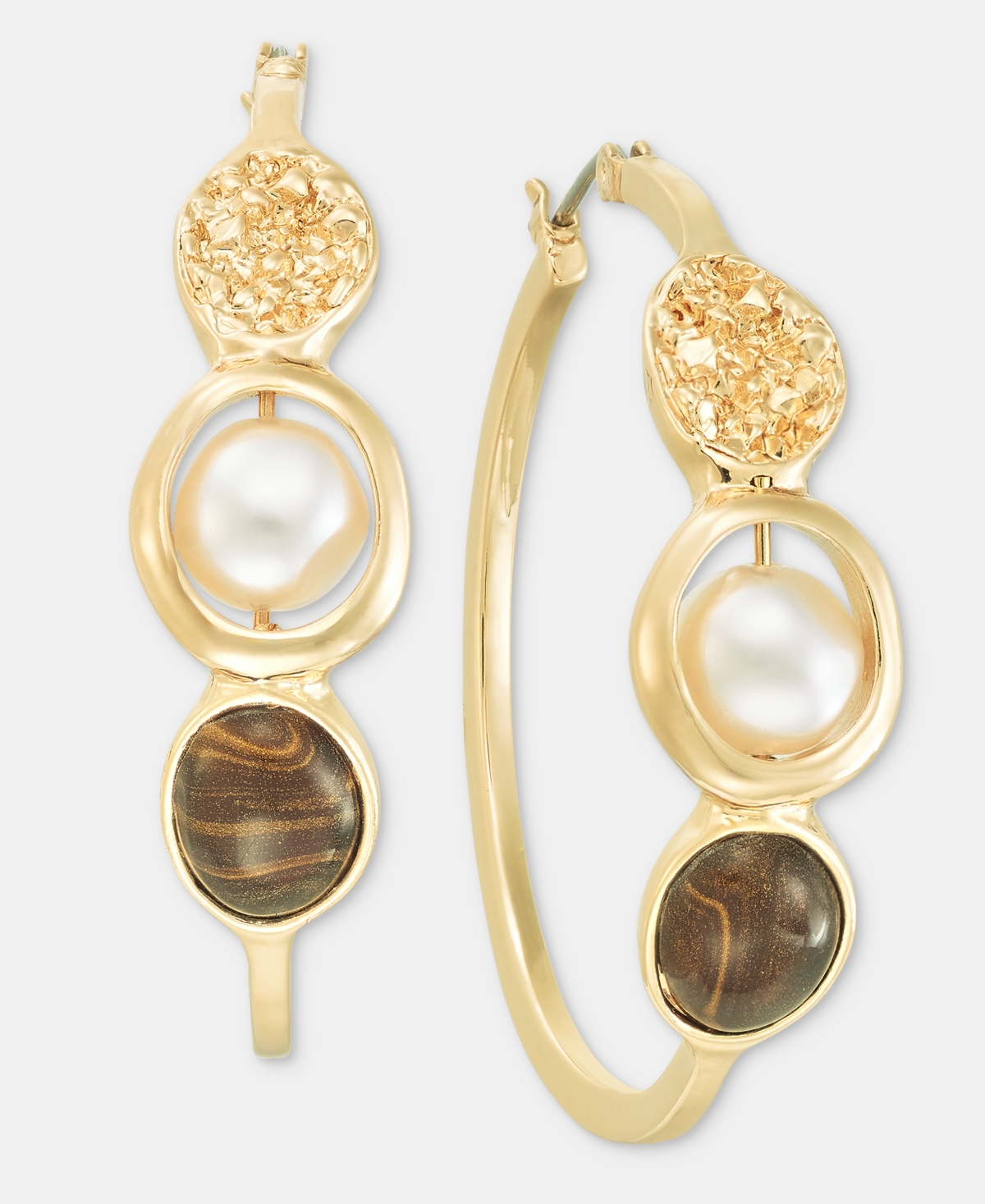 Click here for Style & Co Disc  Stone & Imitation Pearl Medium Ho... prices