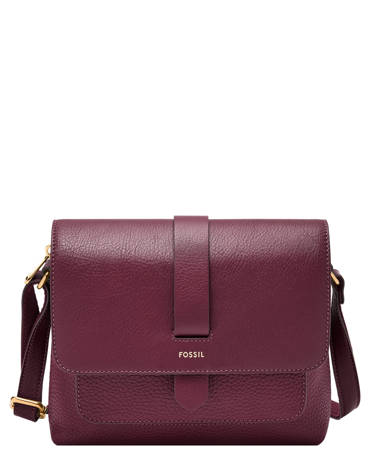 Click here for Fossil Kinley Small Leather Crossbody Bag - Red prices