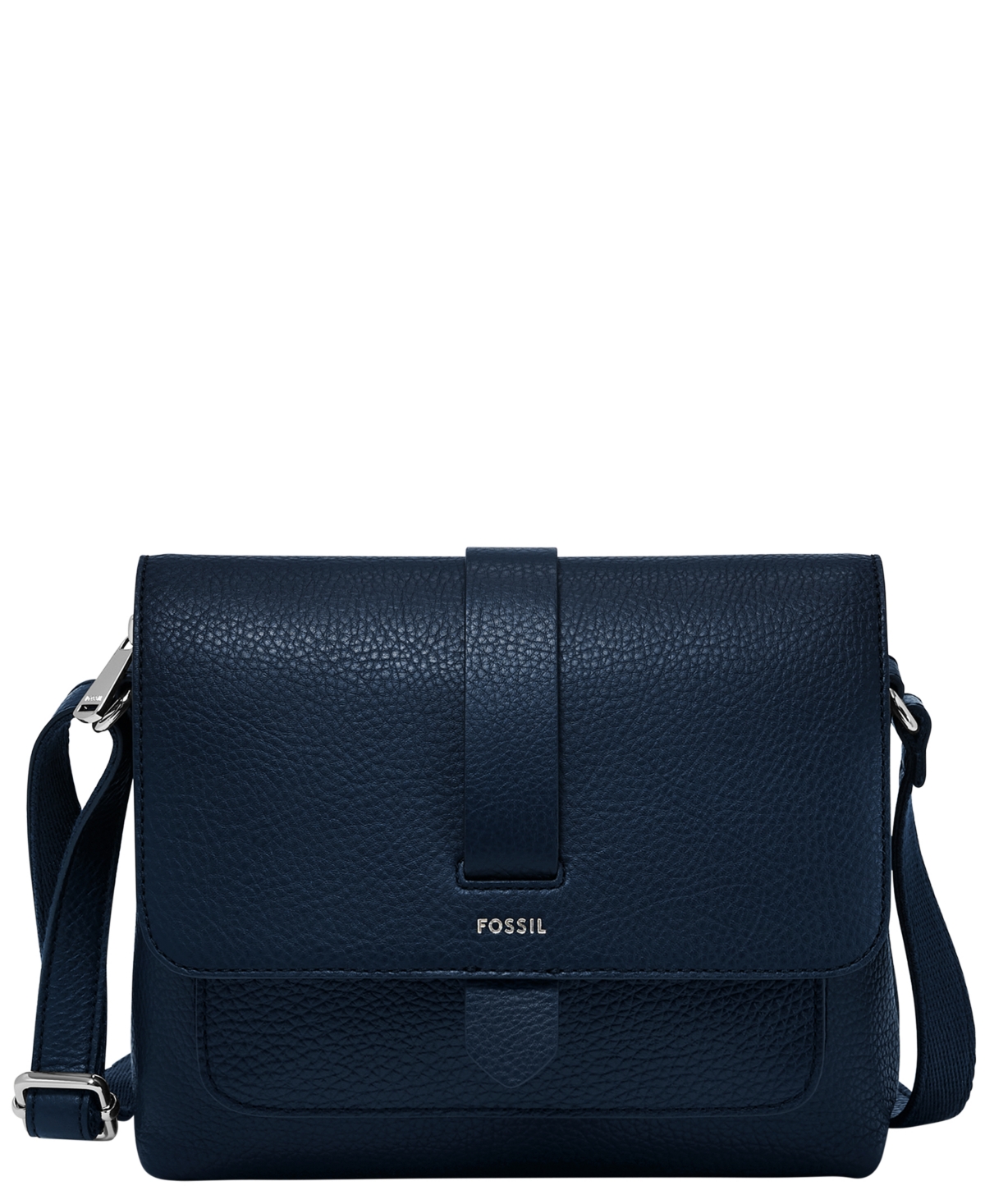 Click here for Fossil Kinley Small Leather Crossbody Bag - Purple prices