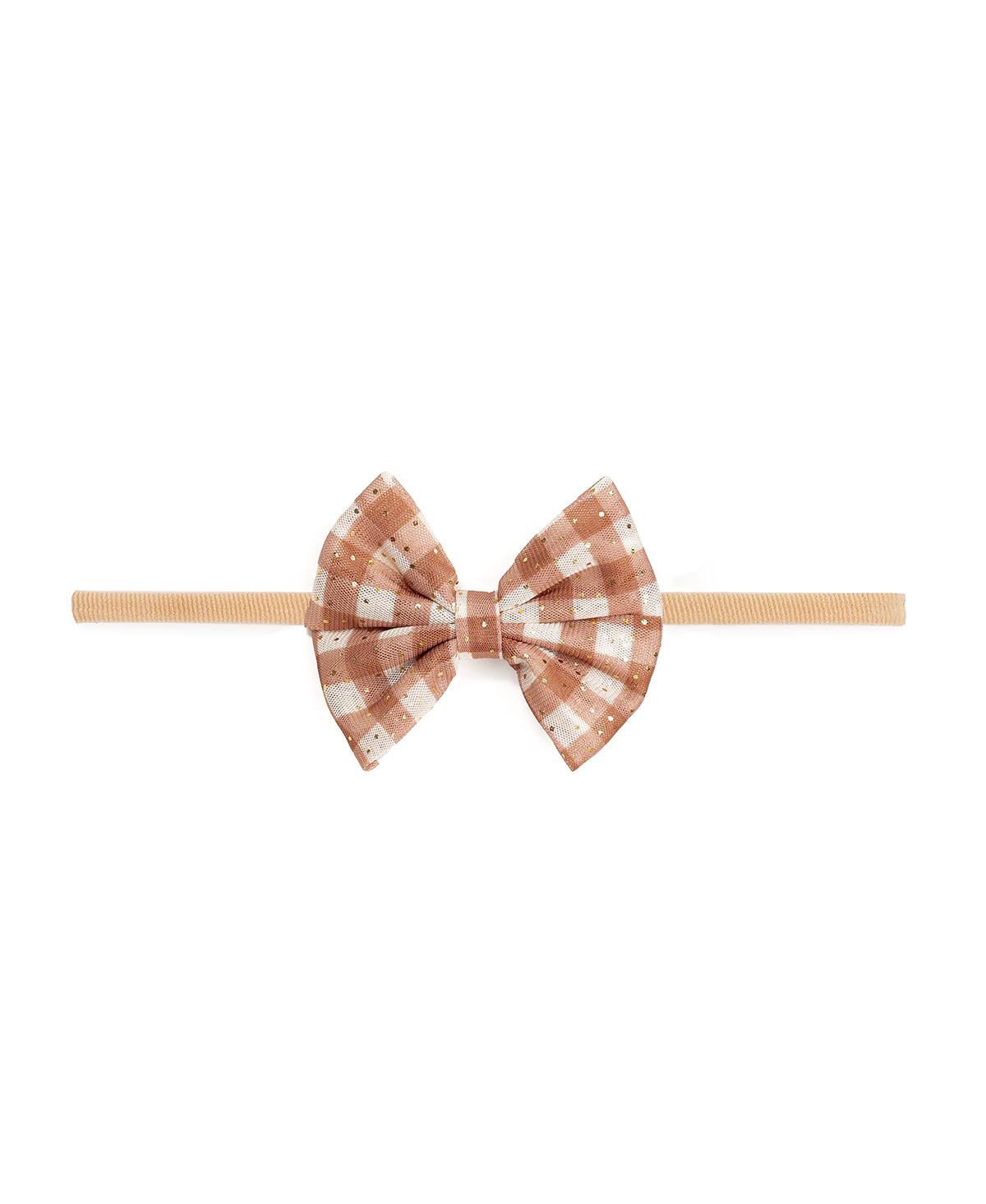 Click here for Sweet Wink Baby Girls Gingham Printed Tulle Bow Ba... prices