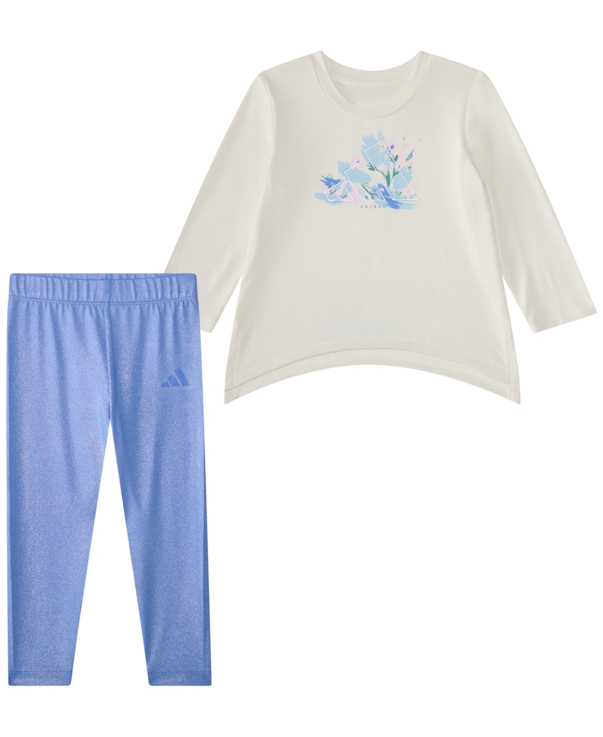 Click here for adidas Baby Girls 2-Piece Crew Neck Top and Elasti... prices