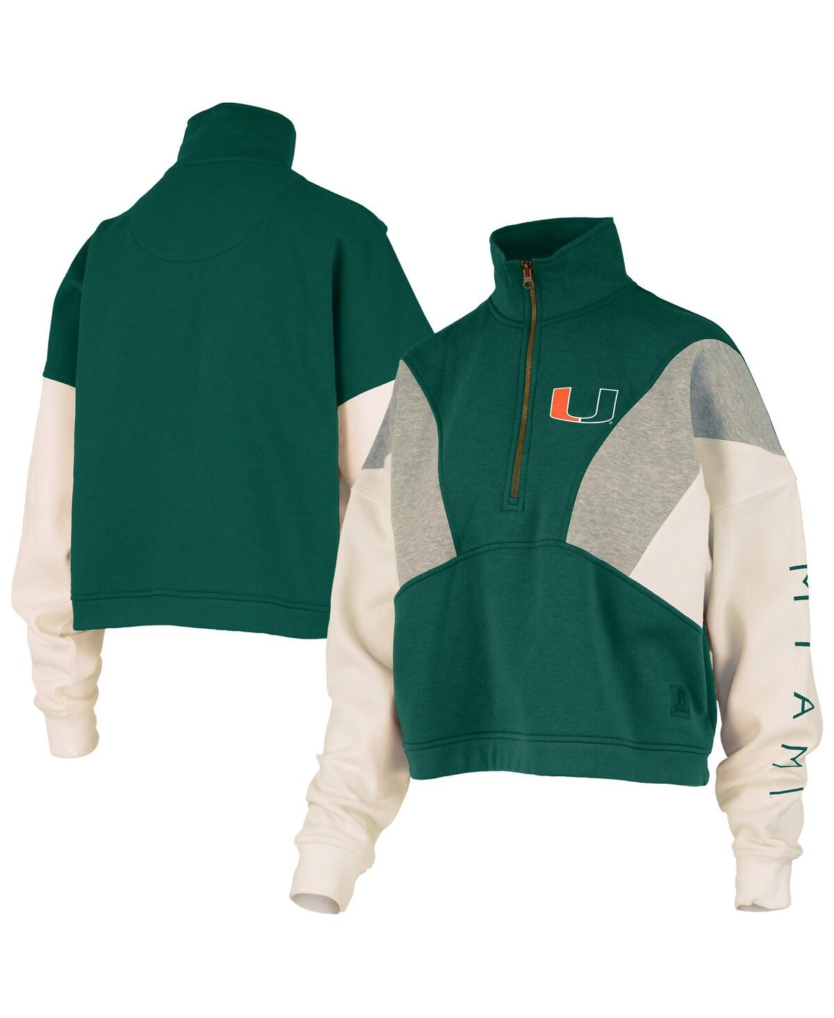 Click here for Pressbox Womens Green Miami Hurricanes Ferrara Col... prices
