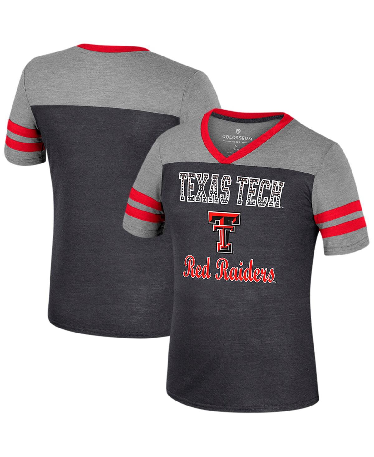 Click here for Colosseum Big Girls Black/Heather Gray Texas Tech... prices