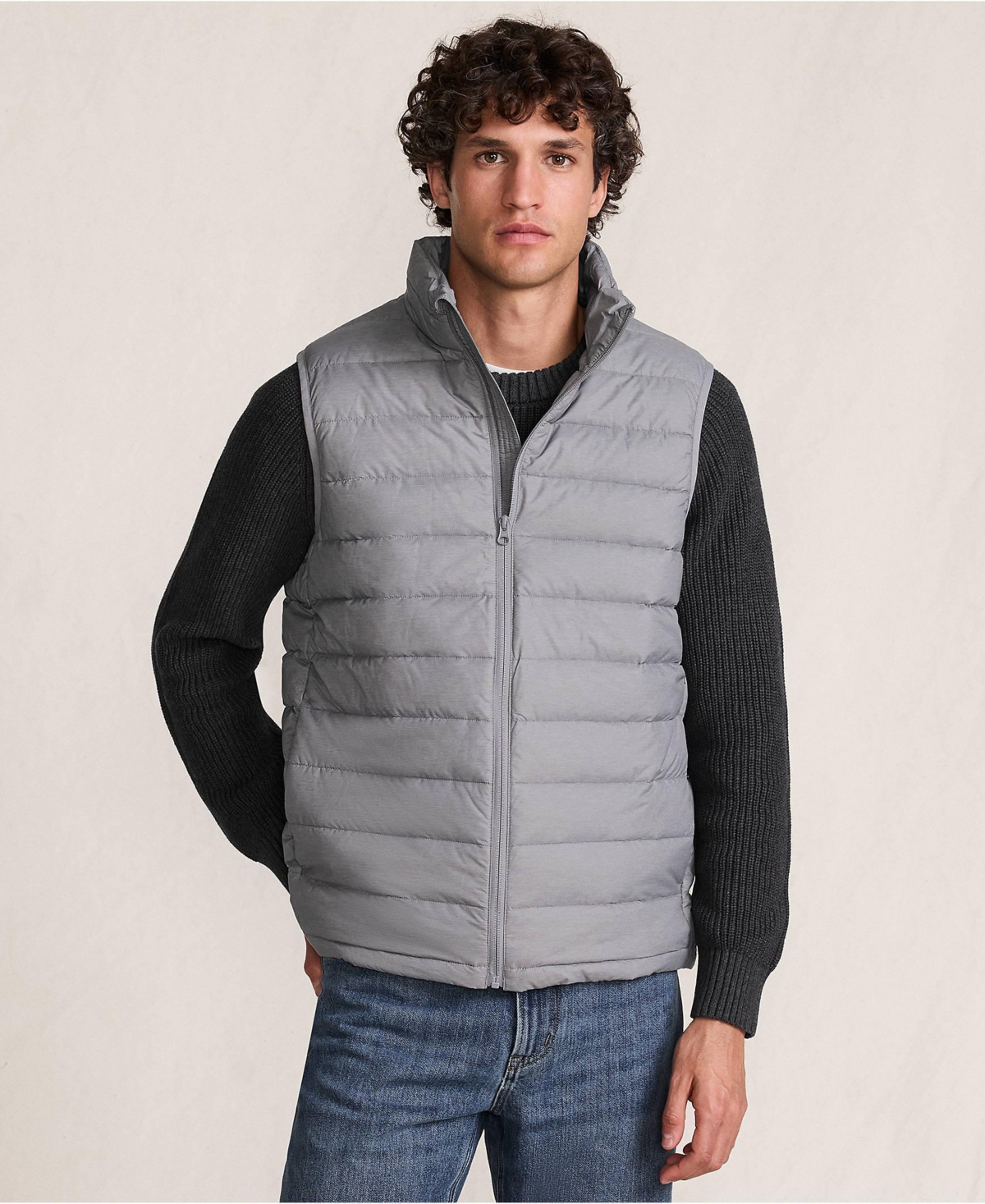 Click here for Lands End Mens Wanderweight Packable Down Vest - M... prices