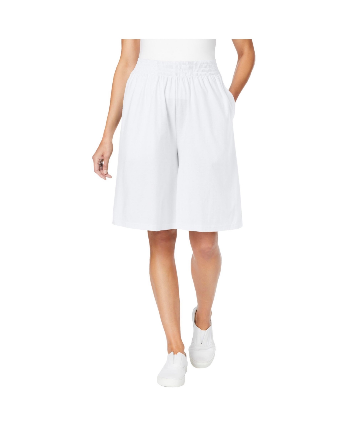Click here for Woman Within Womens Within Split Skirt - White prices