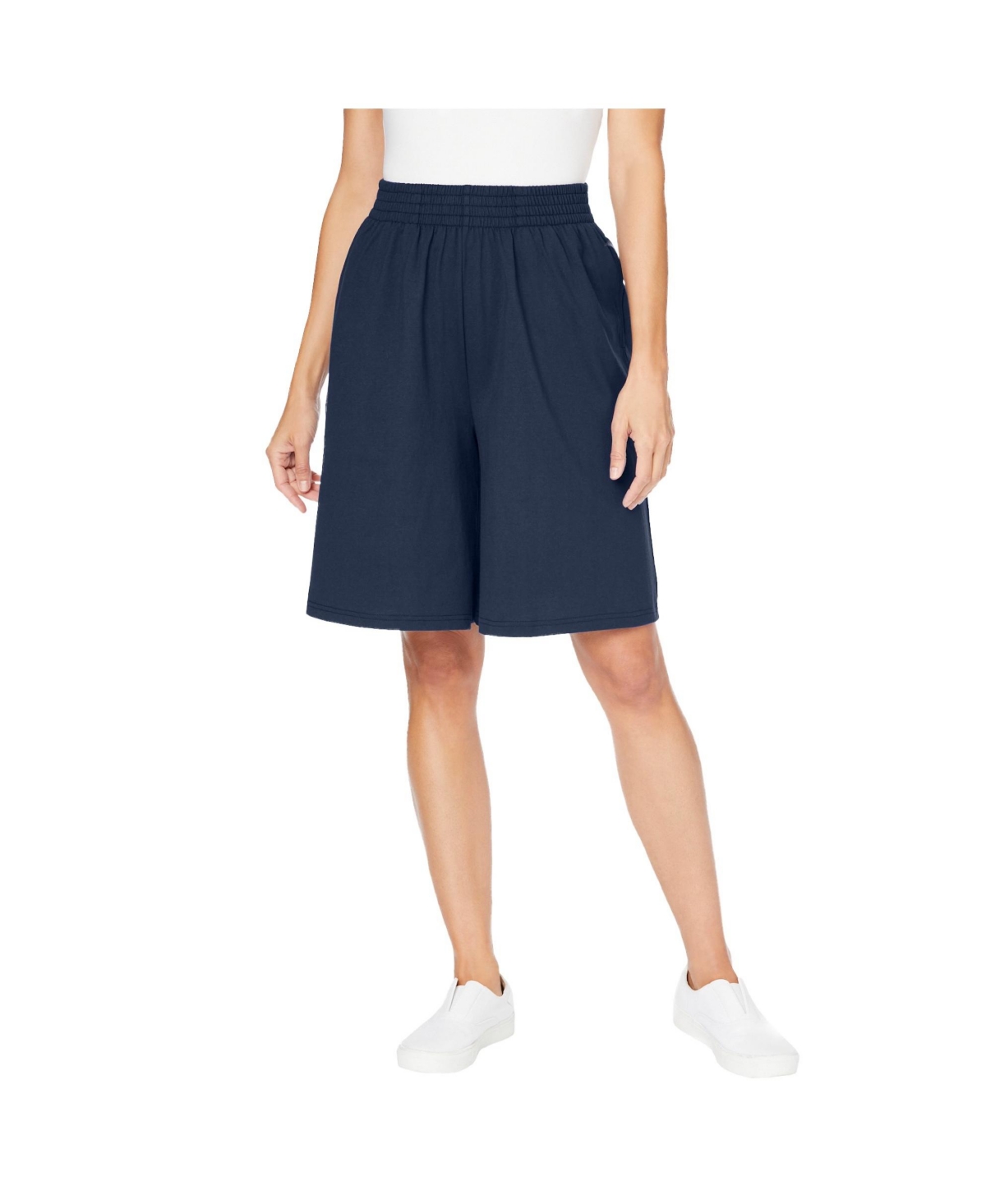 Click here for Woman Within Womens Within Split Skirt - Navy prices