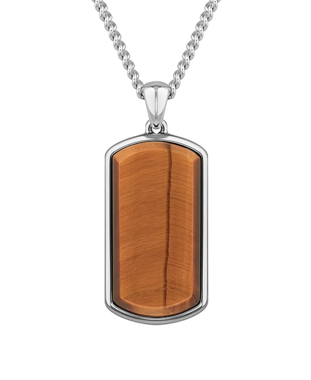 Click here for Vincero Mens Tag Pendant Necklace with Tigers Eye... prices
