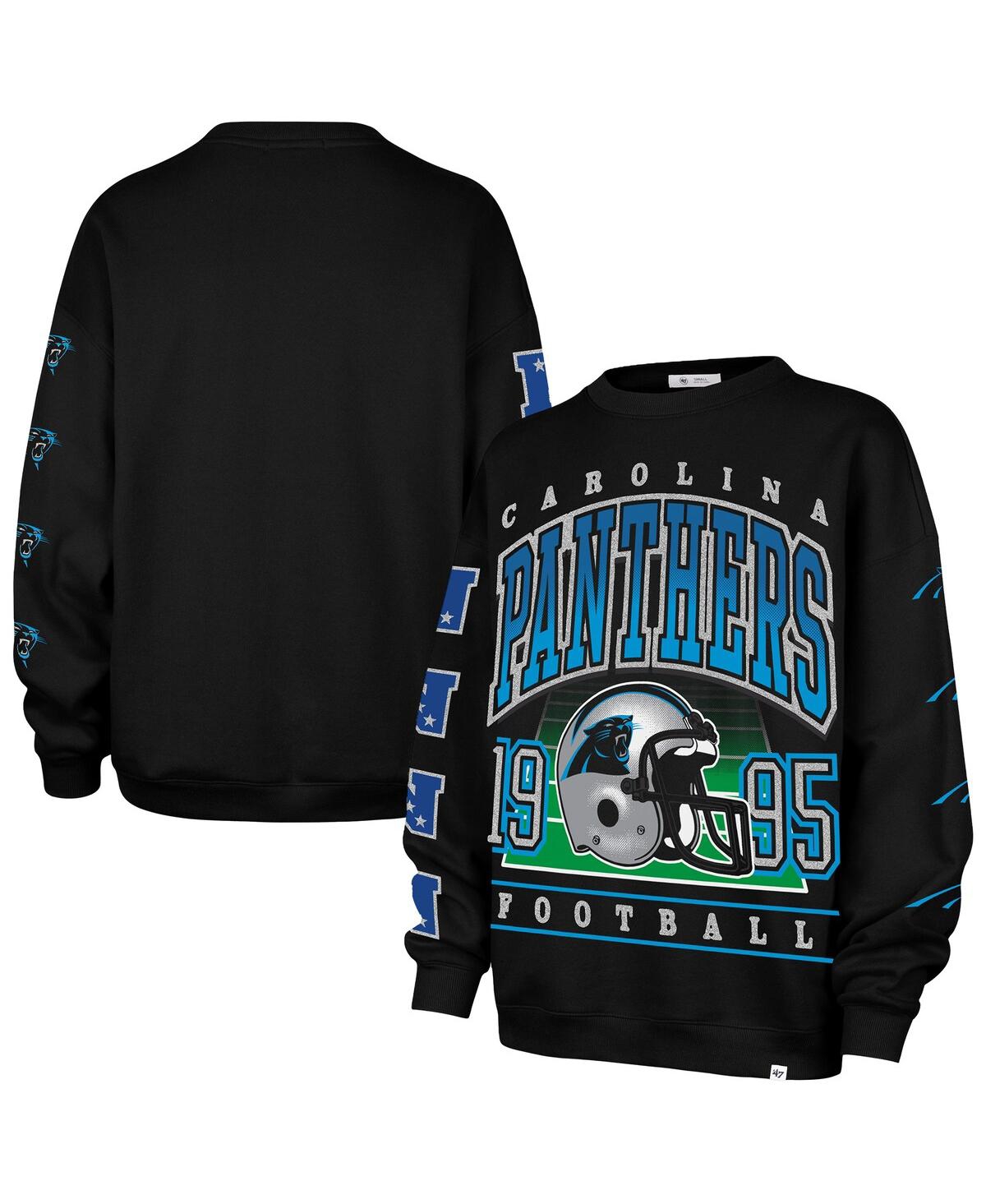 Click here for 47 Brand Womens Black Carolina Panthers Go Big Ove... prices