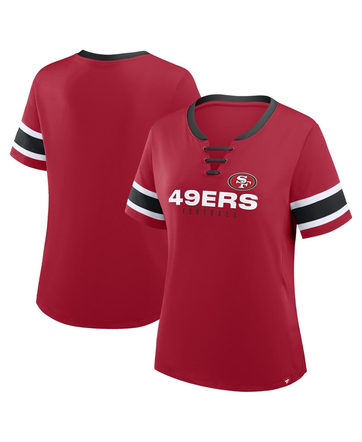 Click here for Fanatics Womens Scarlet San Francisco 49ers Plus S... prices