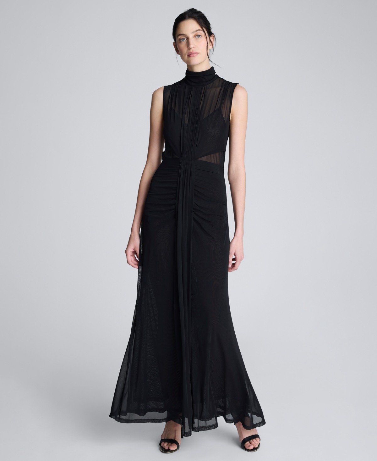 Click here for Kenneth Cole Womens Sleeveless Pleated Maxi Dress... prices
