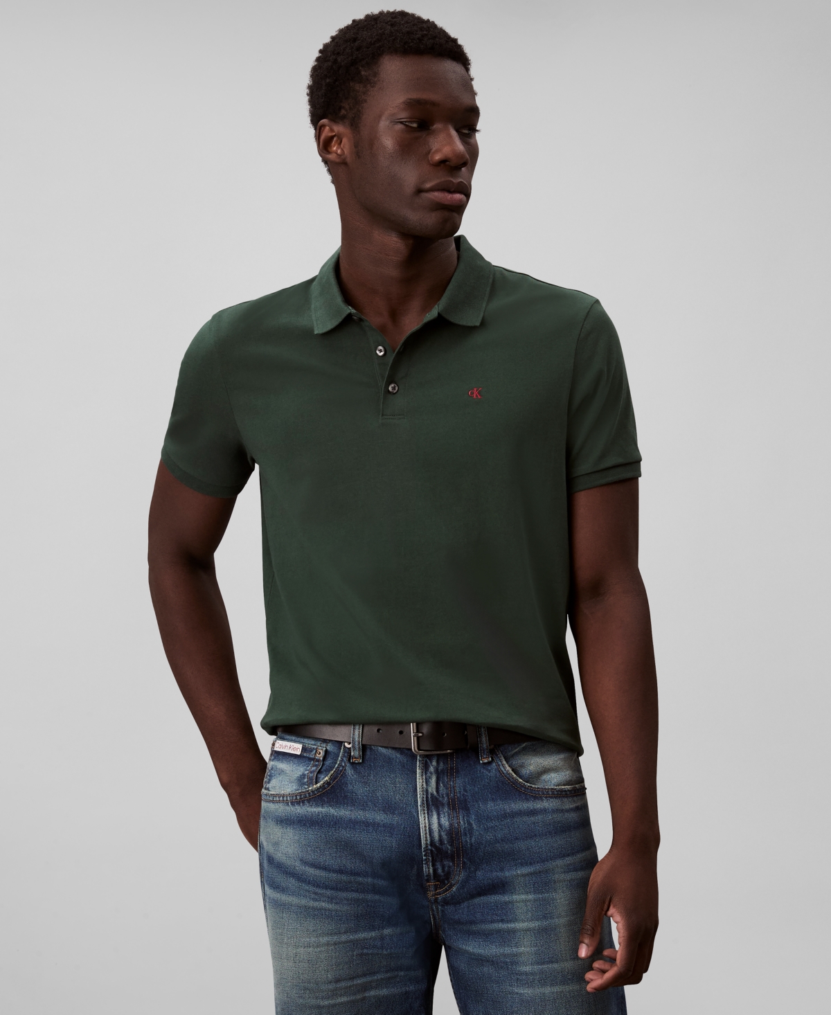 Click here for Calvin Klein Mens Short Sleeve Solid Polo Shirt -... prices
