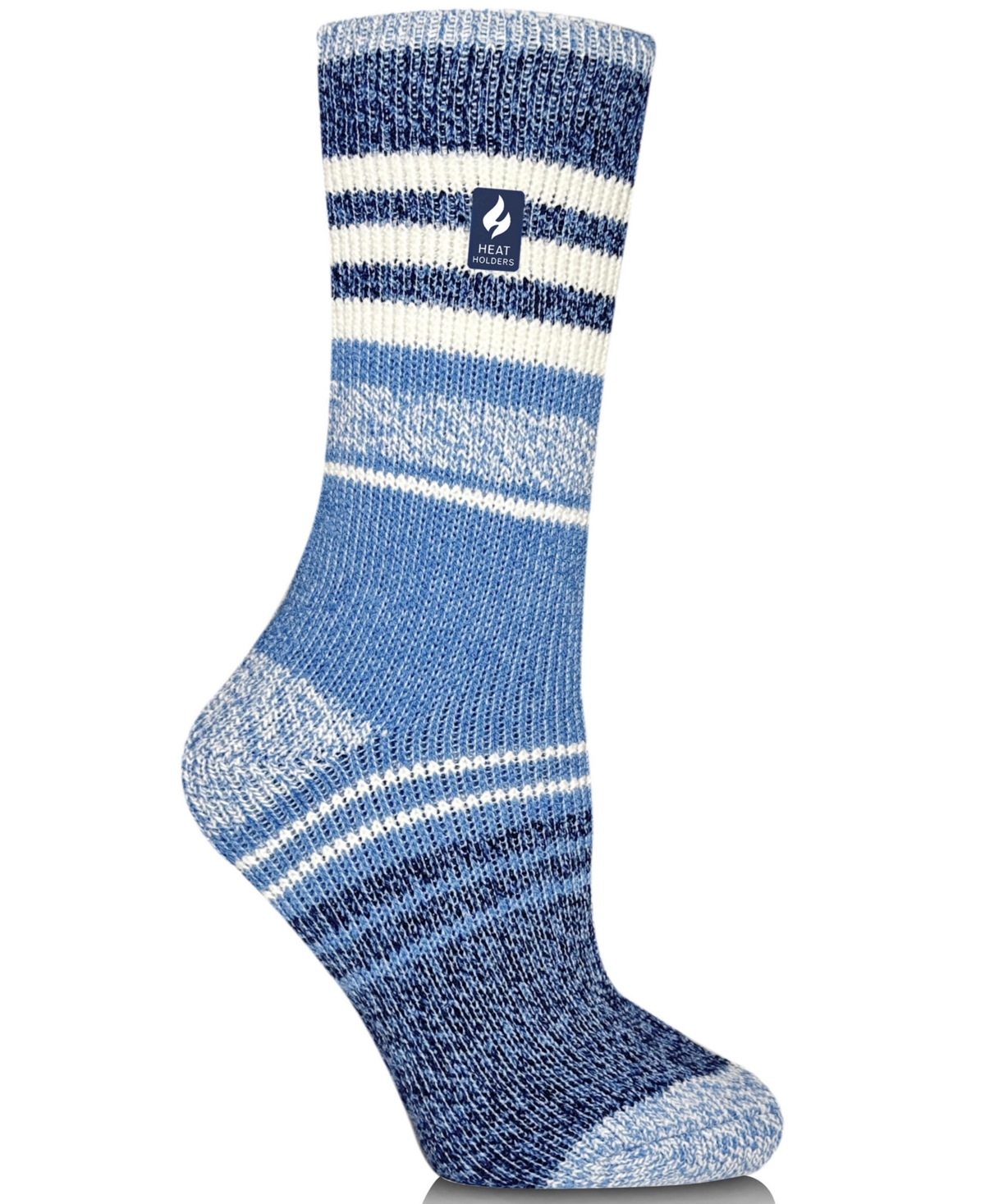 Click here for Heat Holders Womens Chloe Striped Crew Socks - Dee... prices